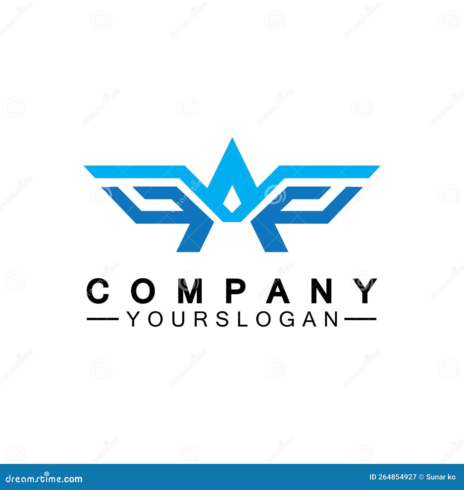 Letter a Wings Logo Vector Illustration Stock Illustration ...
