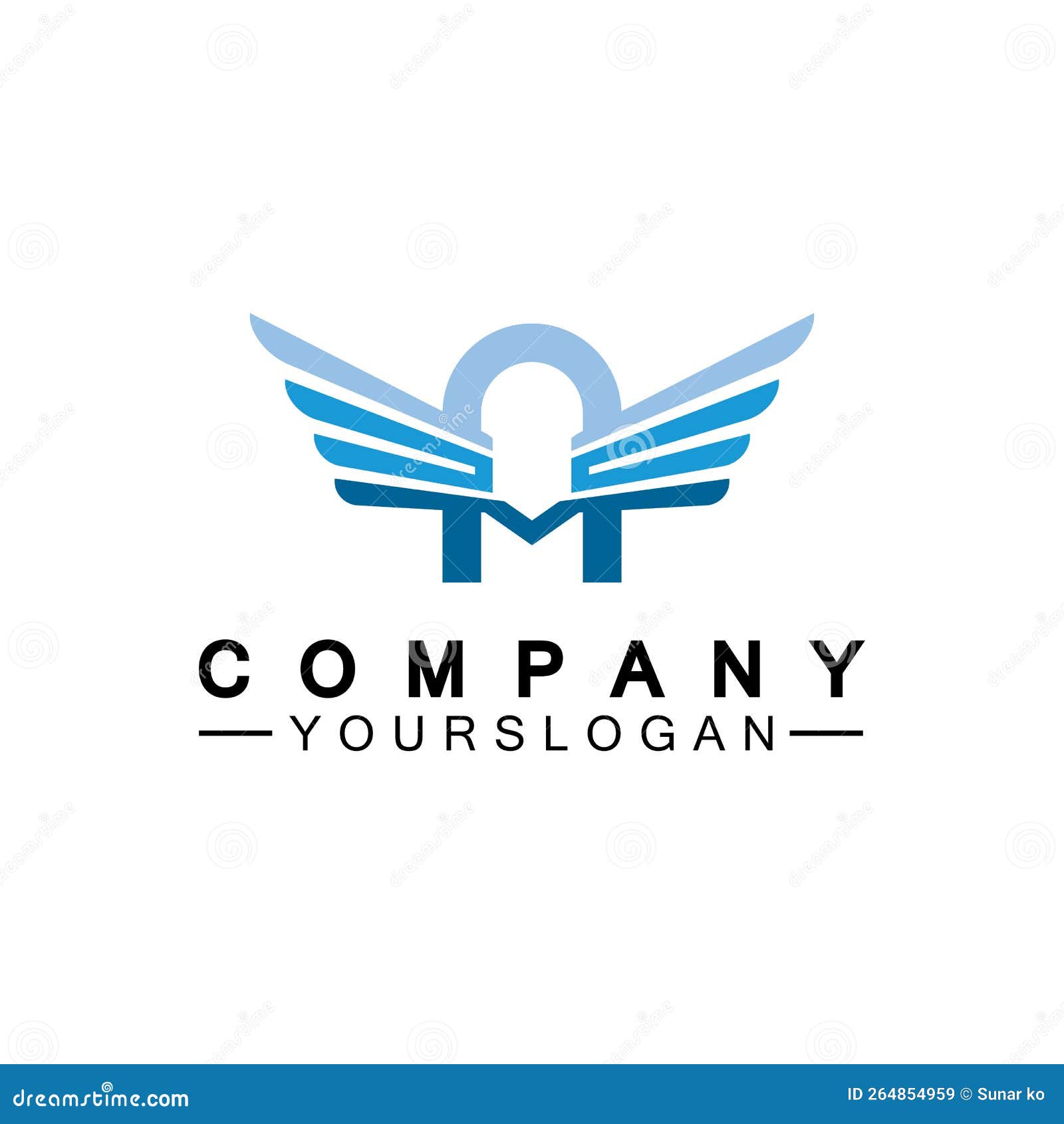 Letter a Wings Logo Vector Illustration Stock Vector - Illustration of ...