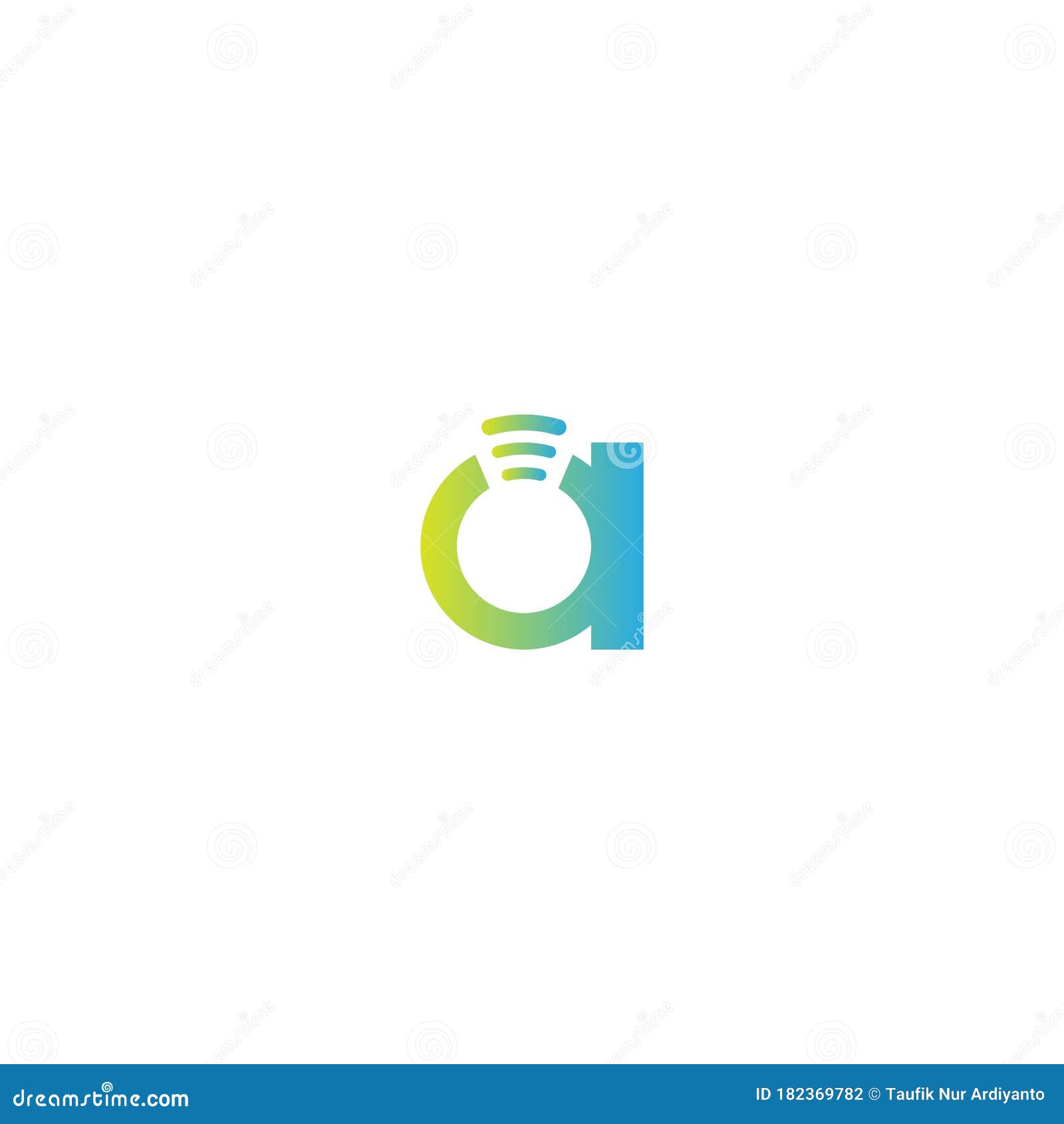 Letter a Wireless Internet Logo Stock Vector - Illustration of element ...