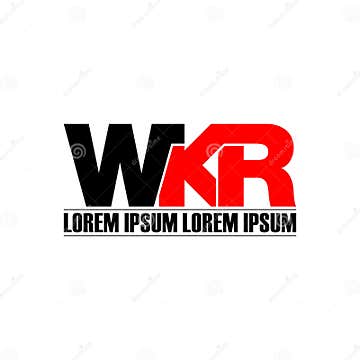 Letter WKR Simple Monogram Logo Icon Design. Stock Vector ...