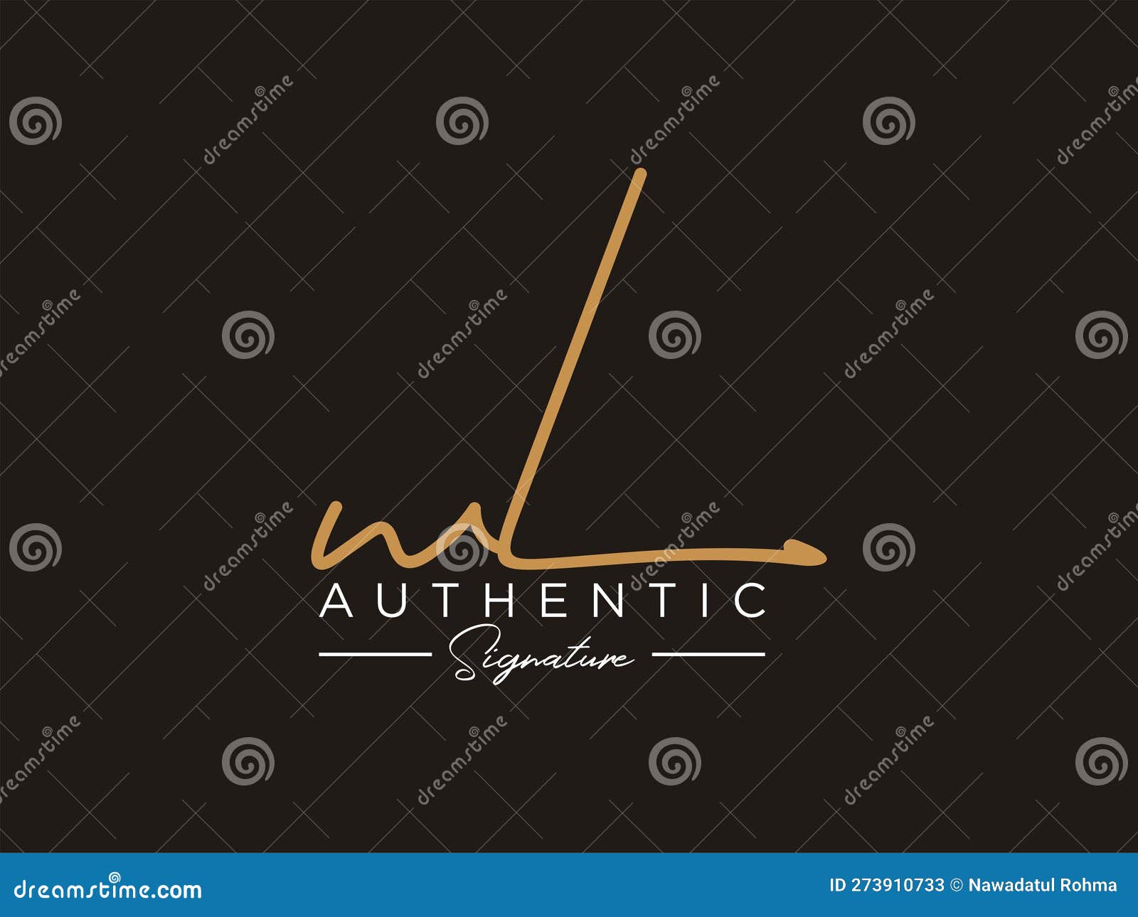 Letter WL Signature Logo Template Vector Stock Vector - Illustration of ...