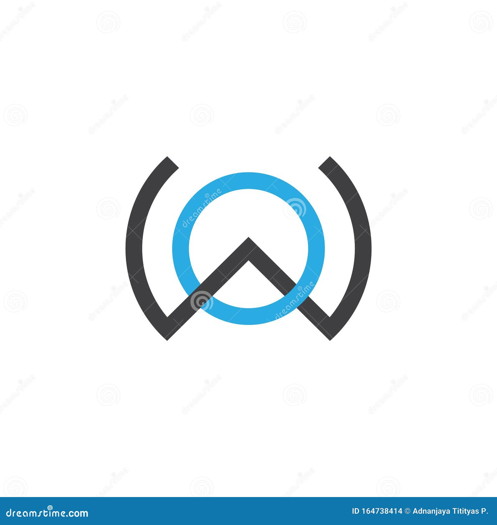 Letter Wo Linked Line Logo Vector Stock Vector - Illustration of ...