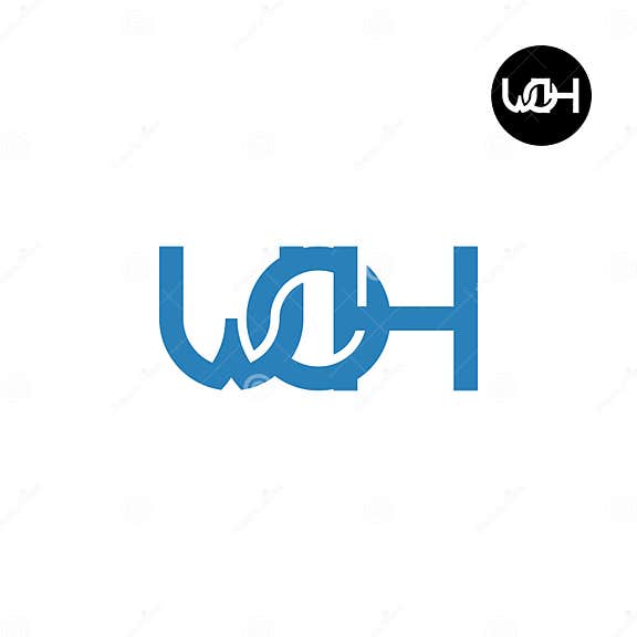 Letter WOH Monogram Logo Design Stock Illustration - Illustration of ...