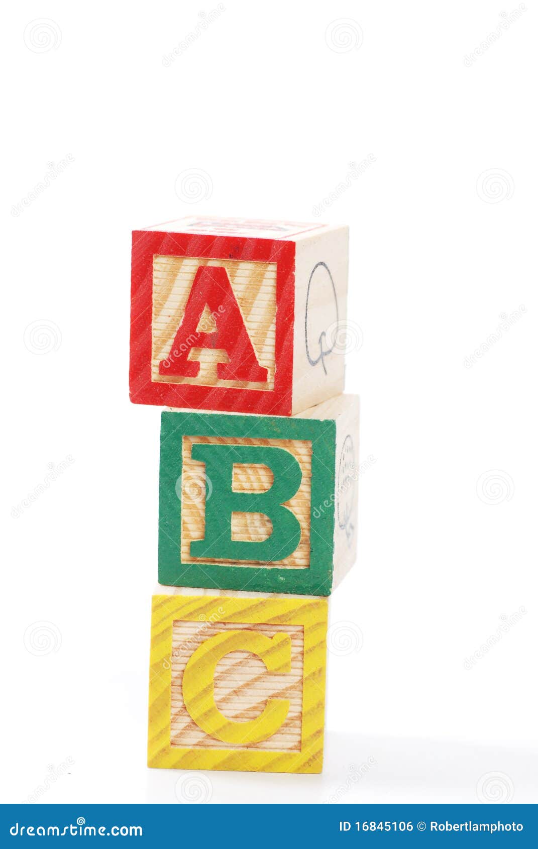 Letter Wood Blocks Picture. Image: 16845106
