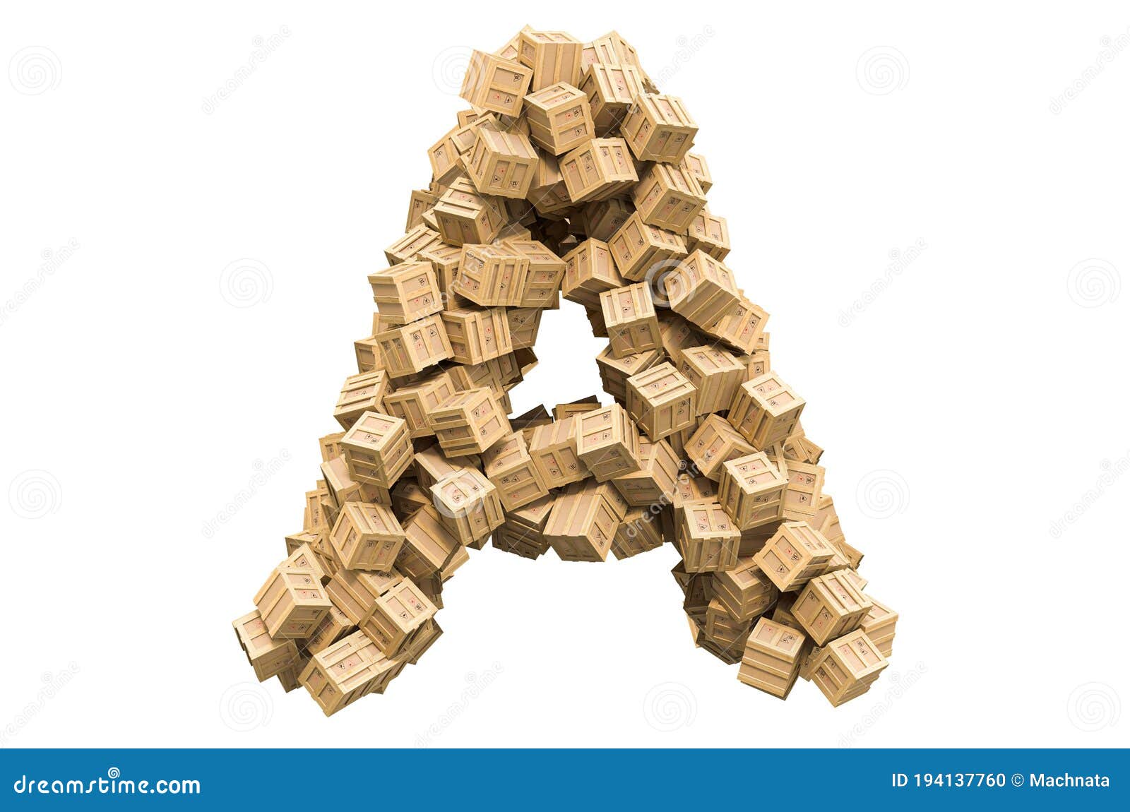 Letter B From Wooden Planks. Vector Alphabet. Picture For Coloring ...