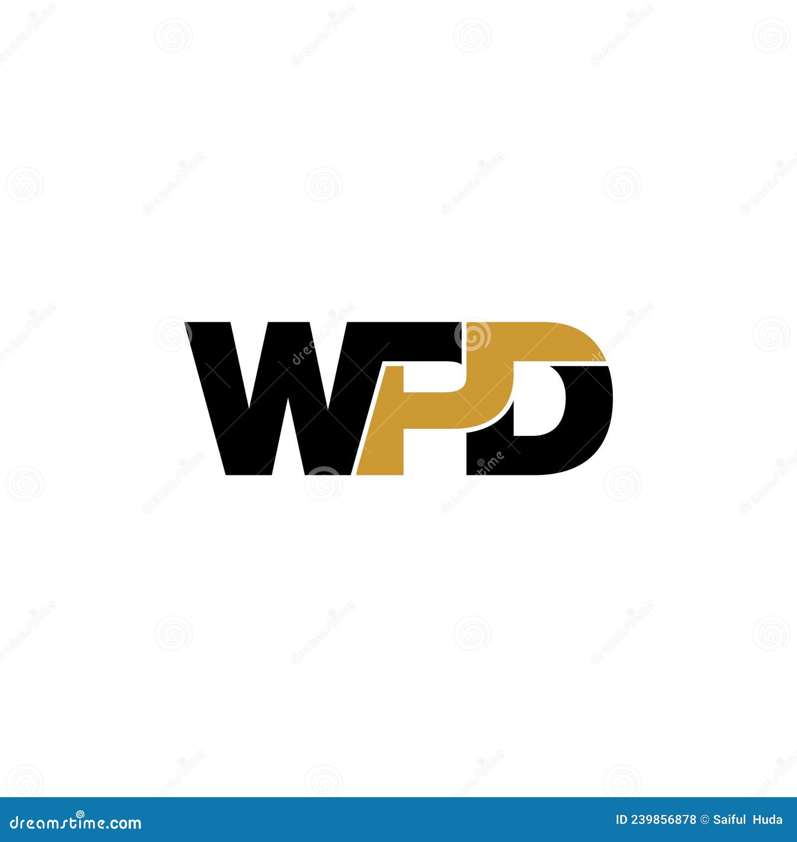 Letter WPD Simple Monogram Logo Icon Design. Stock Vector ...
