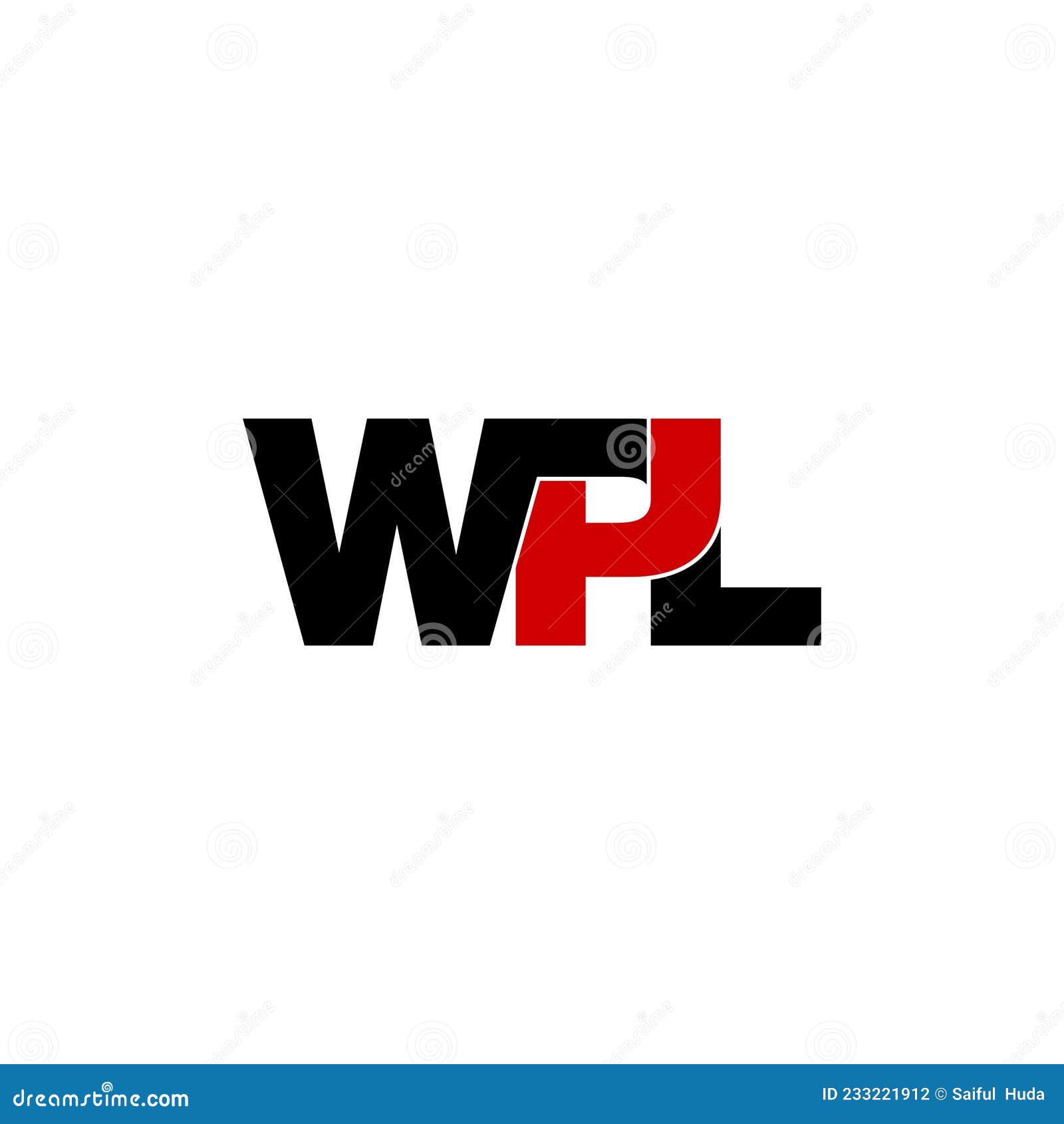 Letter WPL Simple Monogram Logo Icon Design. Stock Vector ...