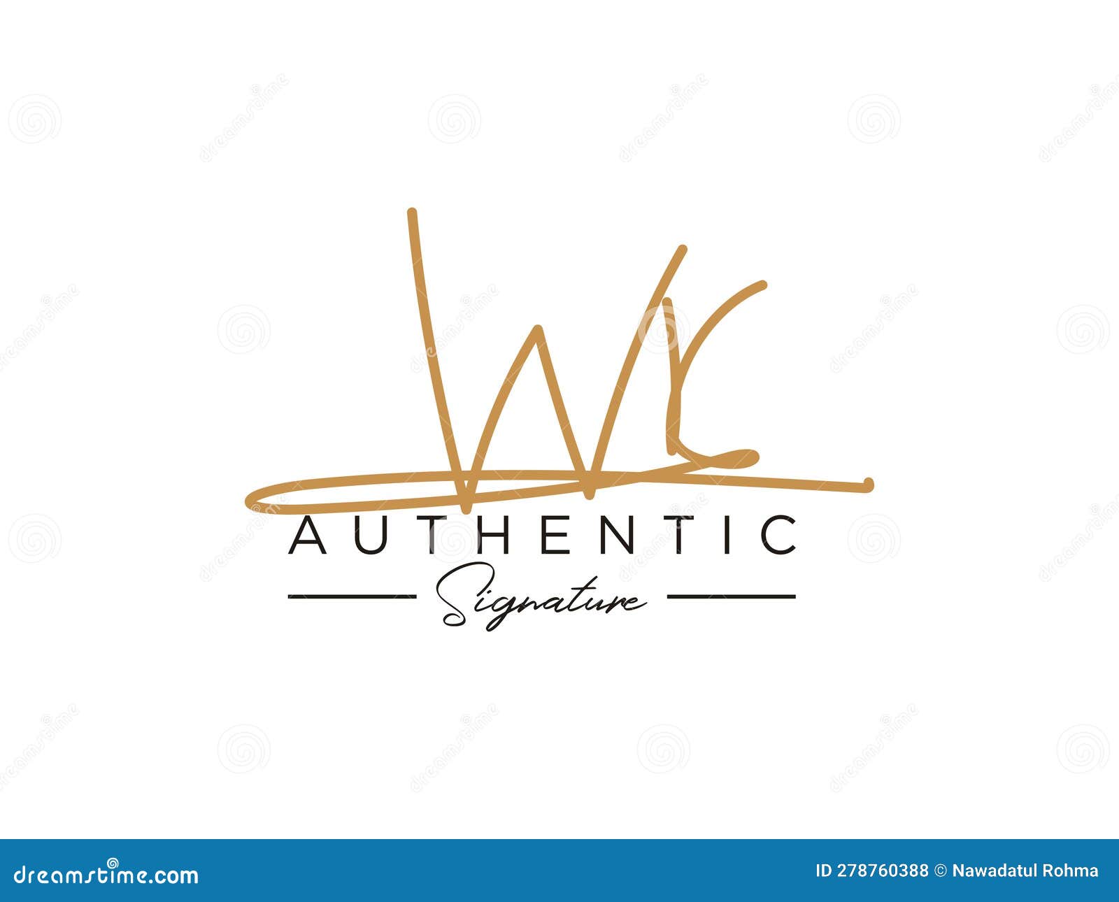 Letter WR Signature Logo Template Vector Stock Vector - Illustration of ...