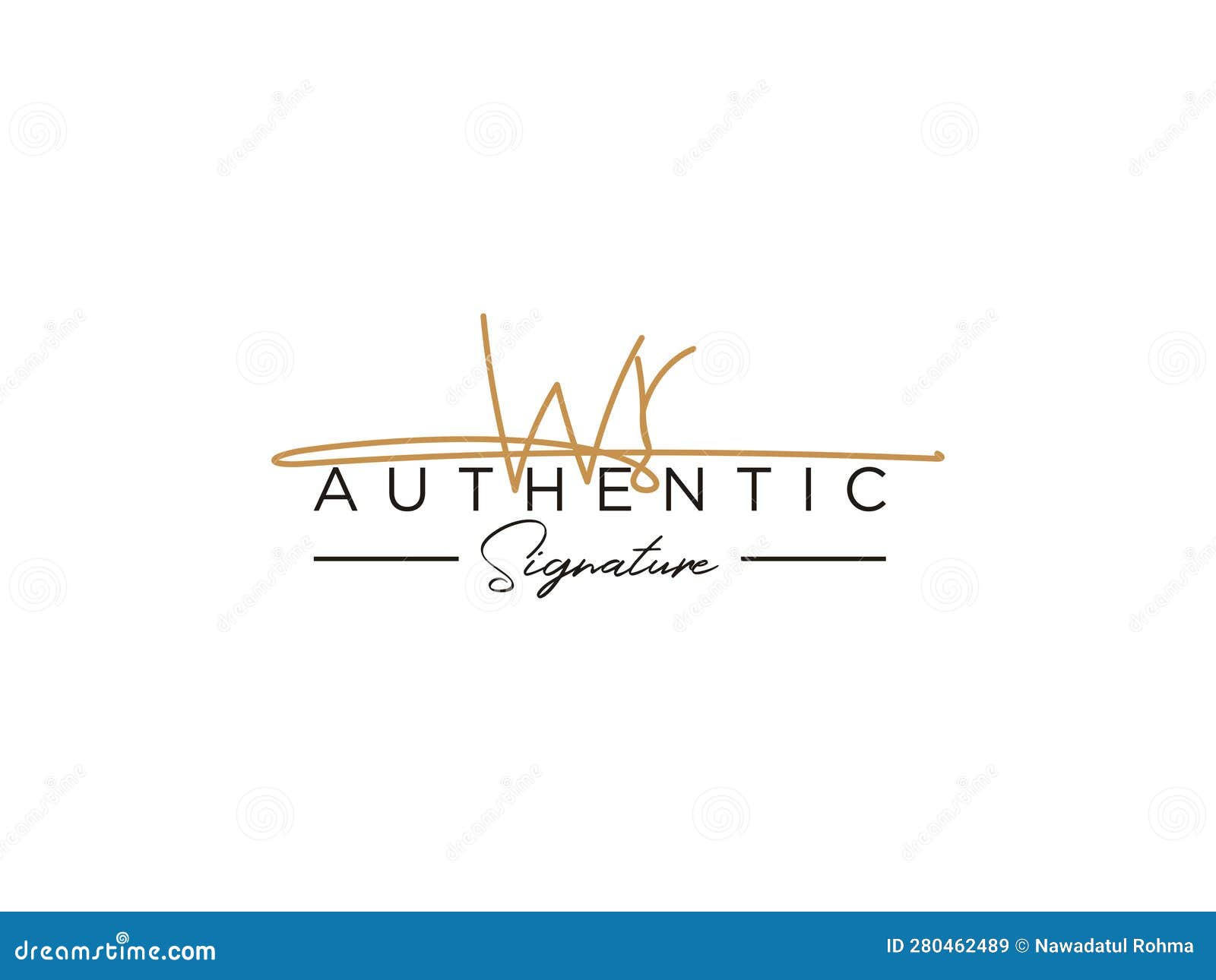 Letter WR Signature Logo Template Vector Stock Vector - Illustration of ...