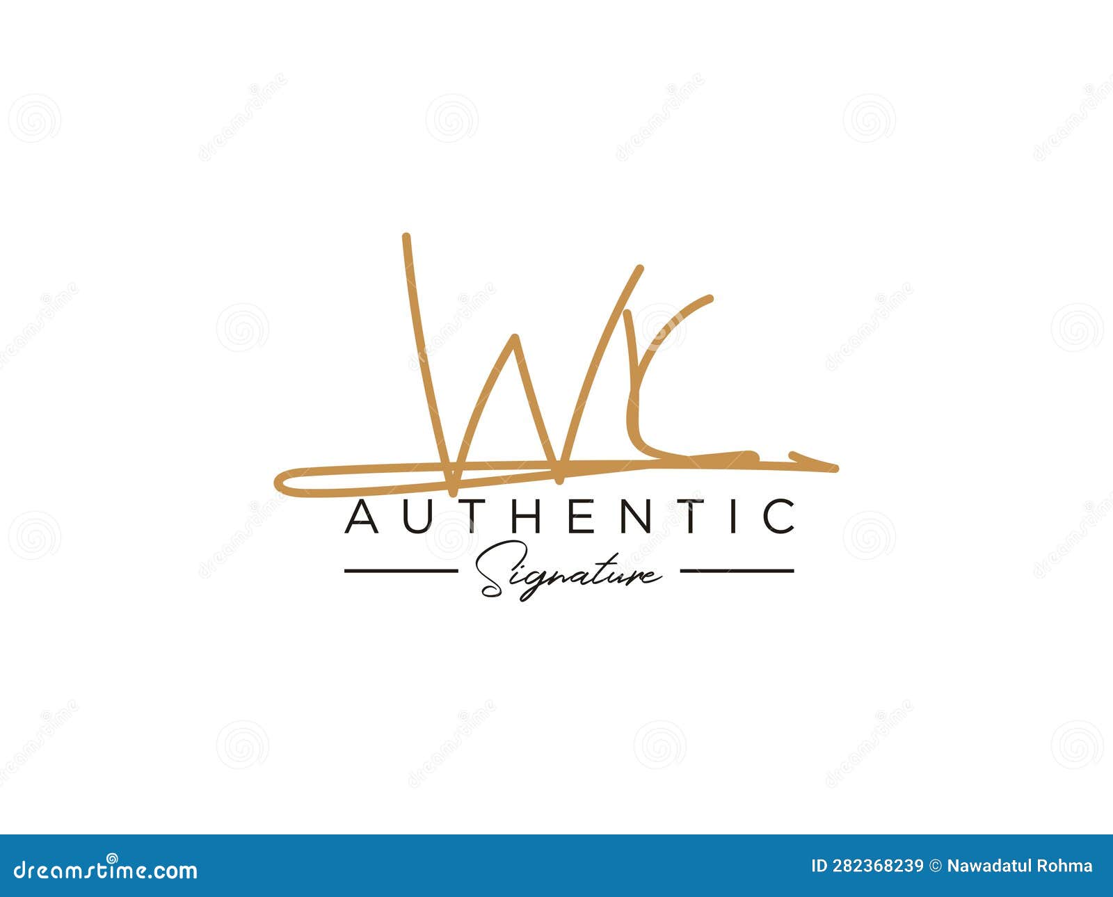 Letter WR Signature Logo Template Vector Stock Vector - Illustration of ...