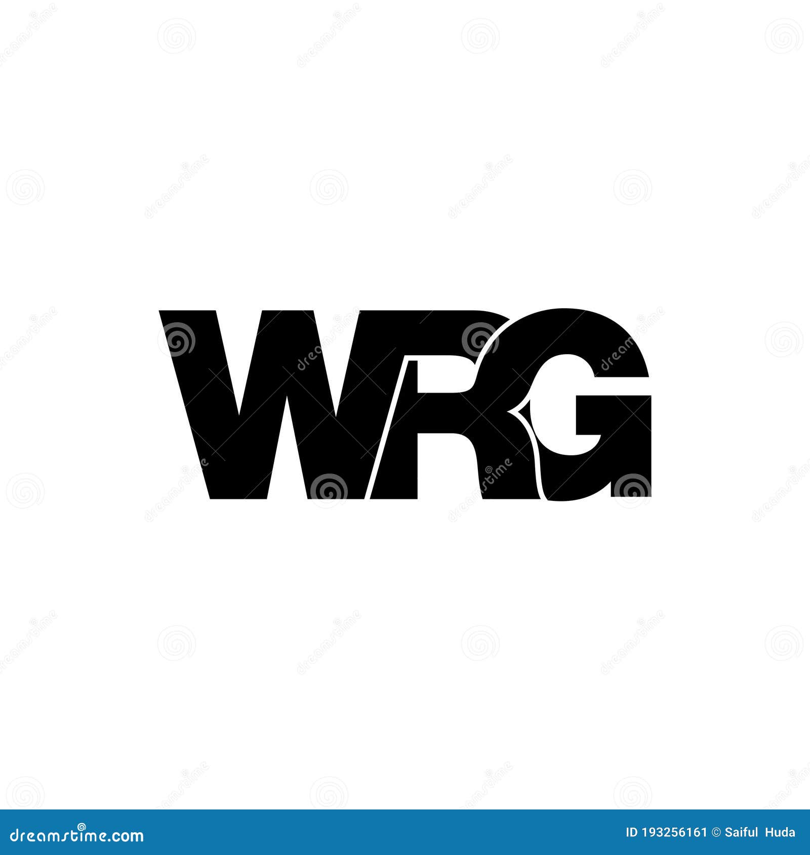 Letter WRG Simple Monogram Logo Icon Design. Stock Vector ...