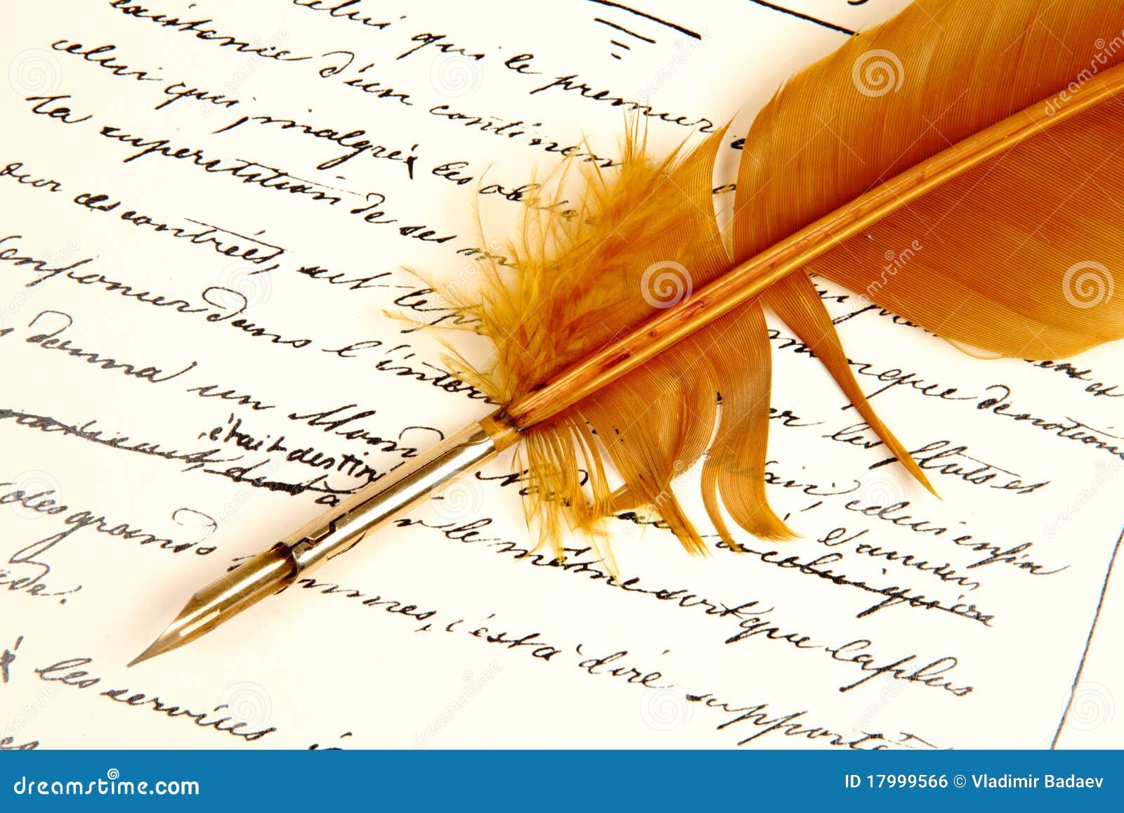 Letter written by Feather stock photo. Image of romantic - 17999566