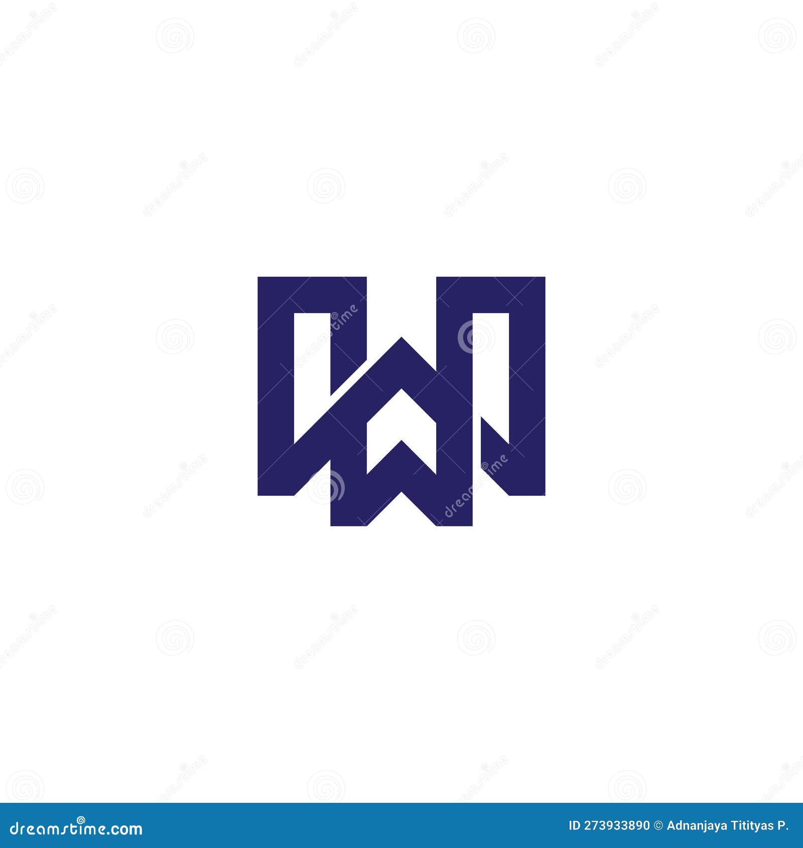 Letter Ww Linked Infinity Line Geometric Logo Vector Stock Vector ...