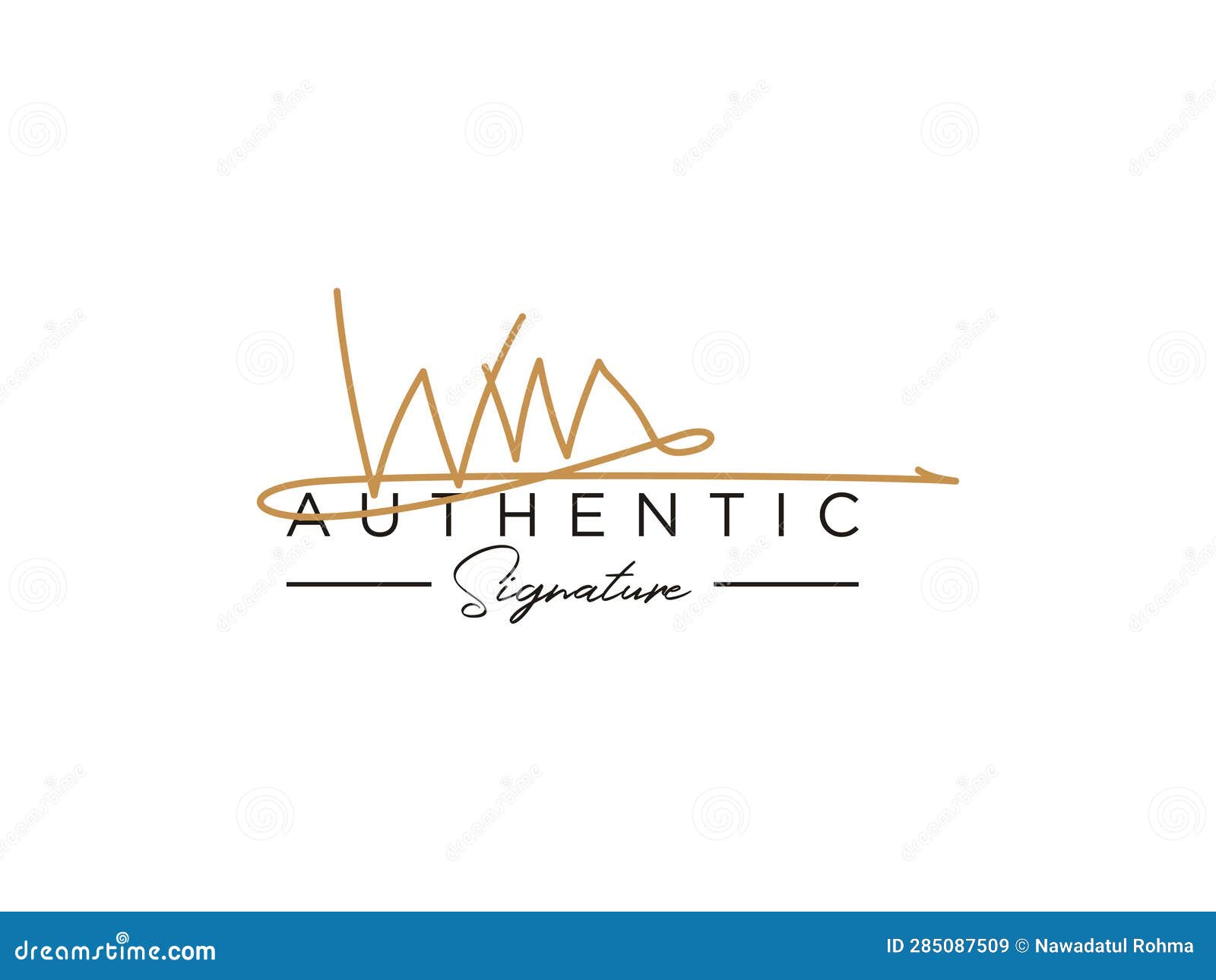 Letter WW Signature Logo Template Vector Stock Vector - Illustration of ...