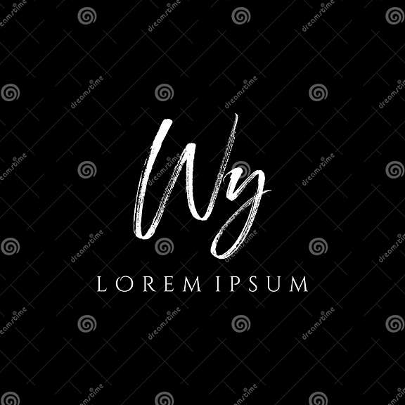 Letter WY Simple Monogram Logo Icon Design. Stock Vector - Illustration ...