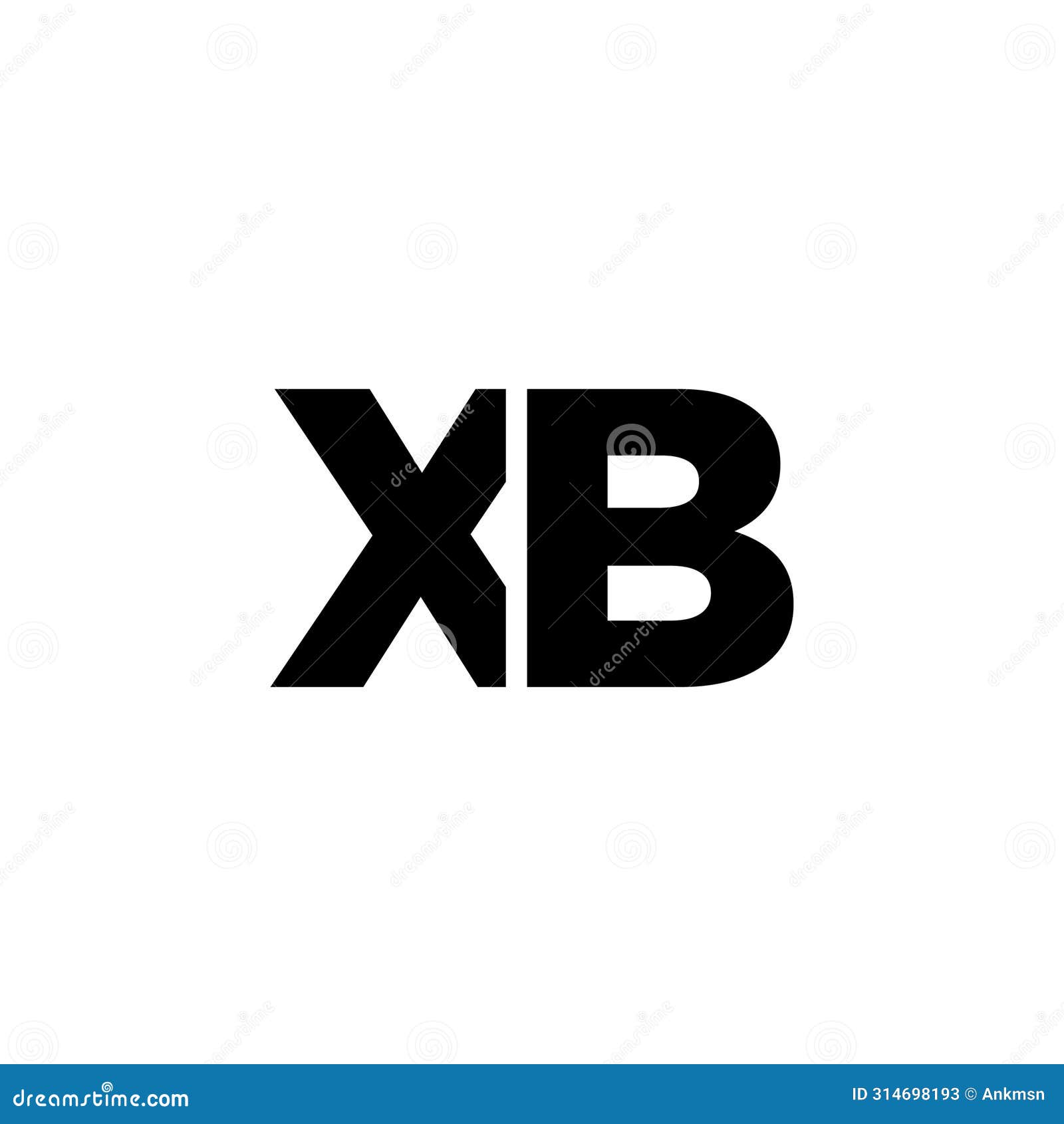 Letter X And B, XB Logo Design Template. Minimal Monogram Initial Based ...