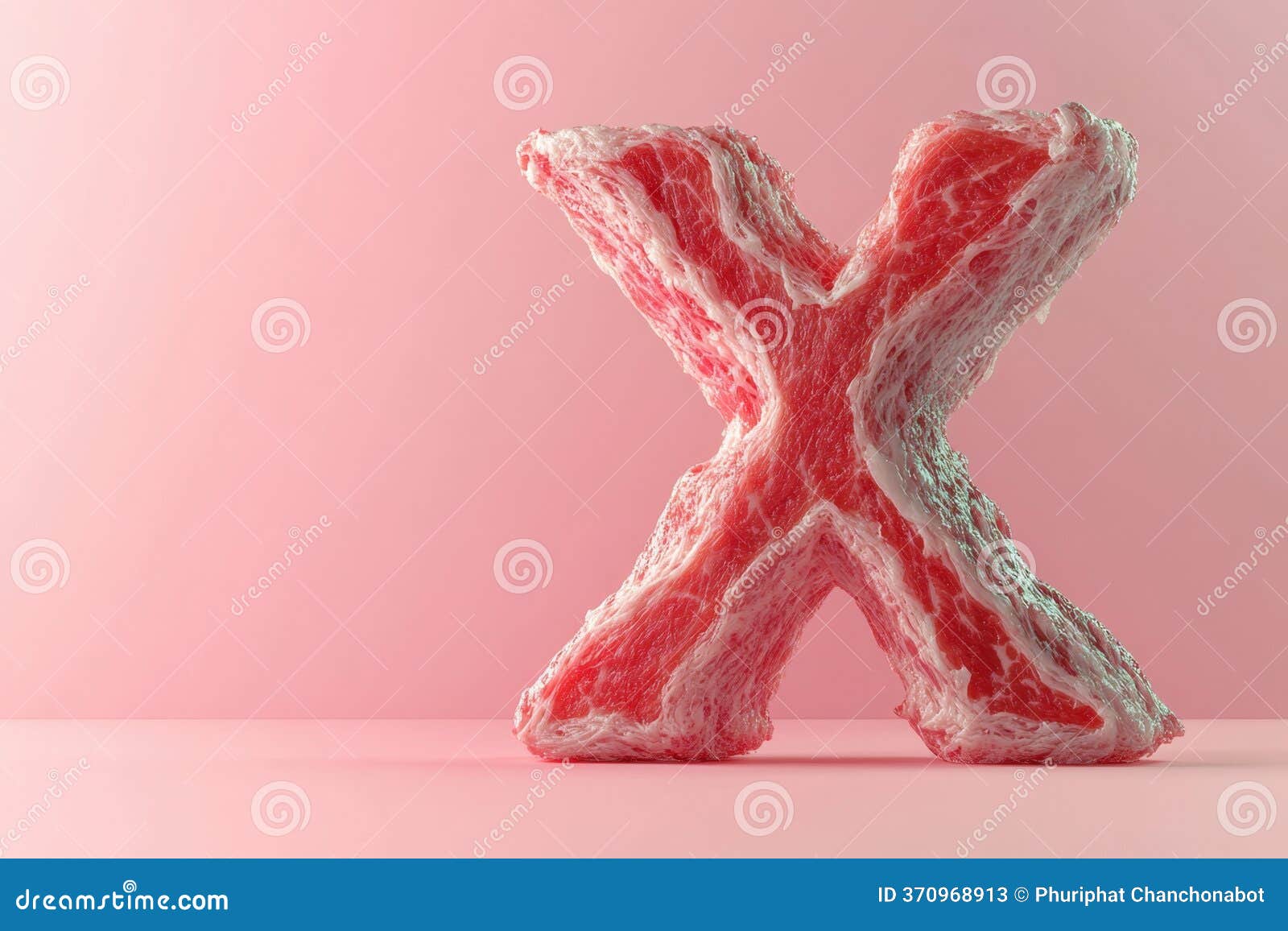 Letter G Meat Font. Pork And Bone Alphabet Sign. Ham Lettering. Vector ...