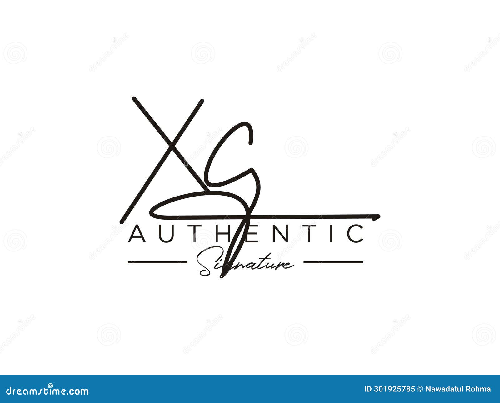 Letter XC Signature Logo Template Vector Stock Vector - Illustration of ...