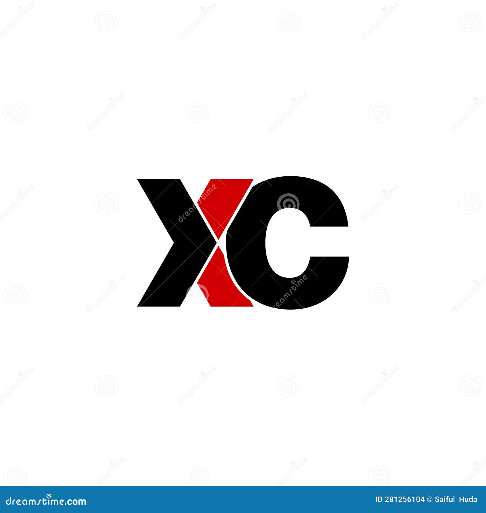 Letter XC Simple Logo Design Vector Stock Vector - Illustration of icon ...