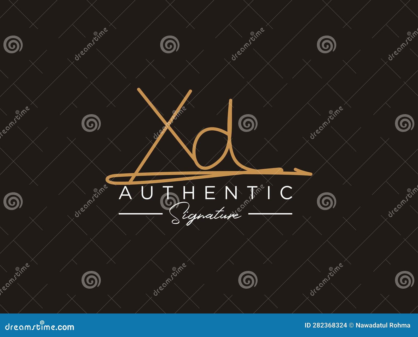 Letter XD Signature Logo Template Vector Stock Vector - Illustration of ...