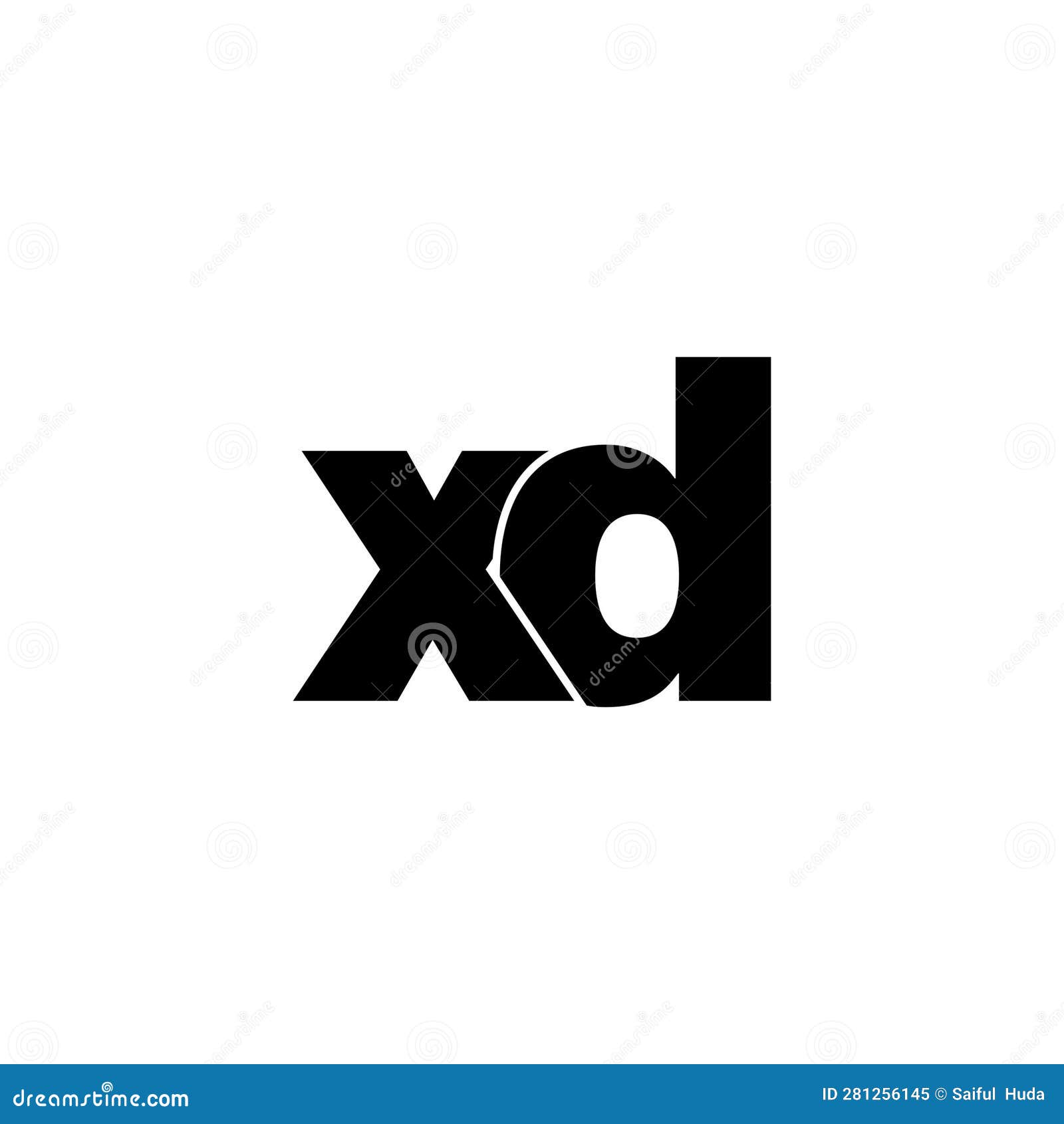 Letter XD Simple Logo Design Vector Stock Vector - Illustration of ...