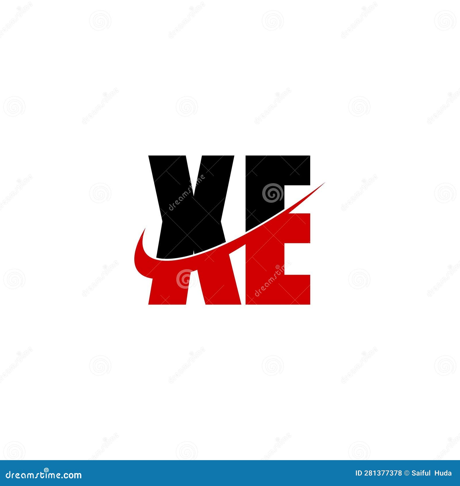 Letter XE Simple Logo Design Vector Stock Vector - Illustration of ...