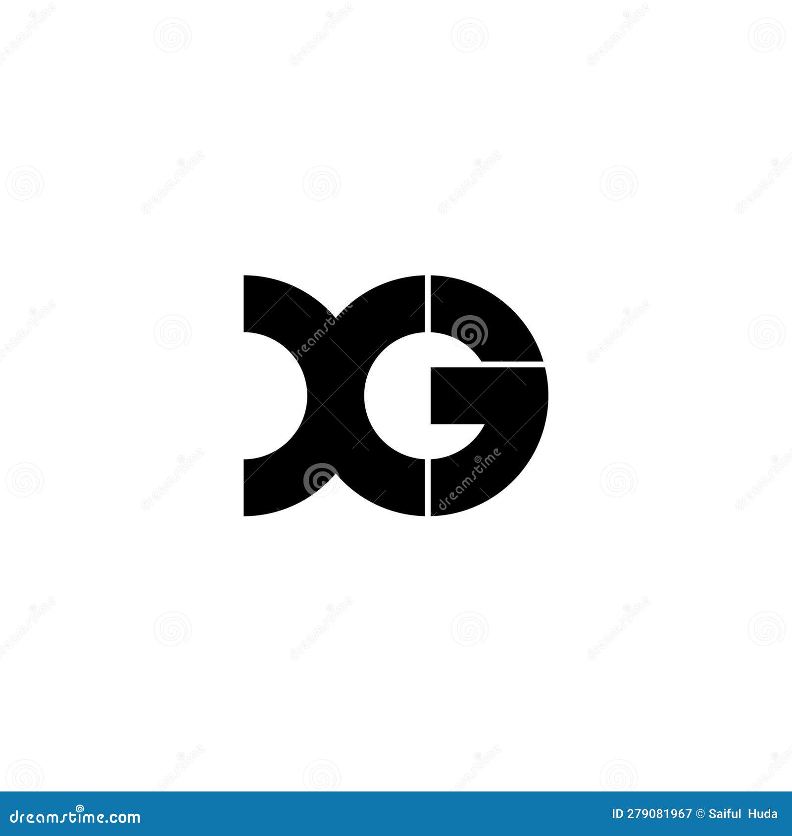Letter XG Simple Logo Design Vector Stock Illustration - Illustration ...