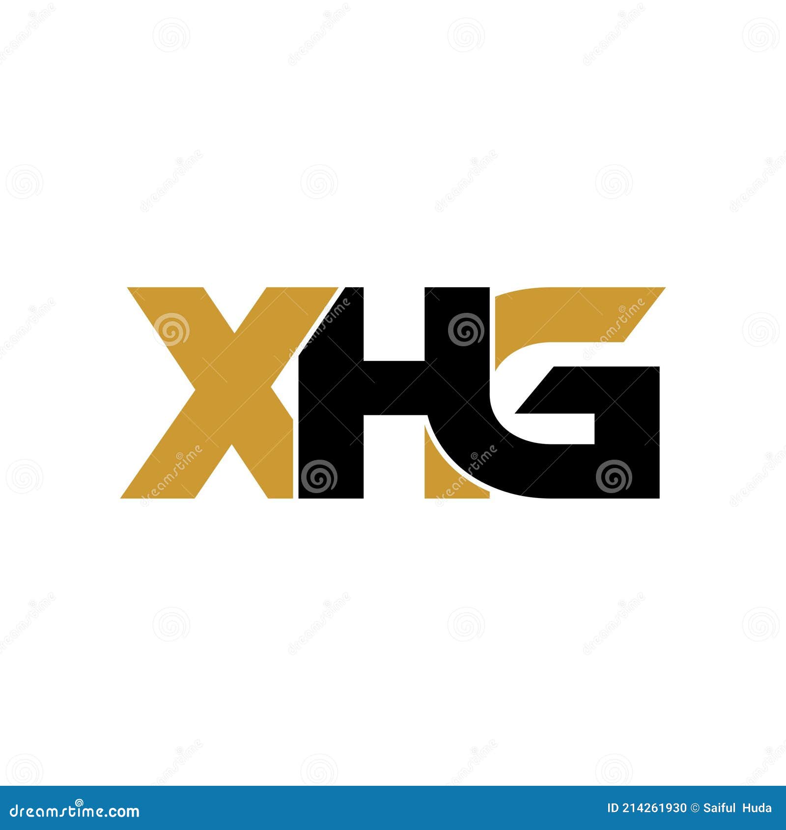 Letter XHG Simple Monogram Logo Icon Design. Stock Vector ...