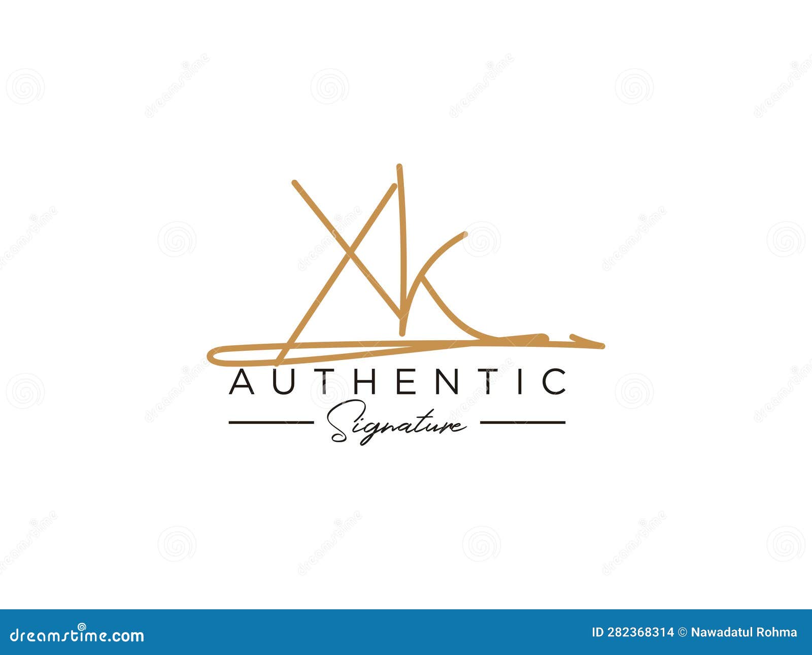 Letter XK Signature Logo Template Vector Stock Vector - Illustration of ...