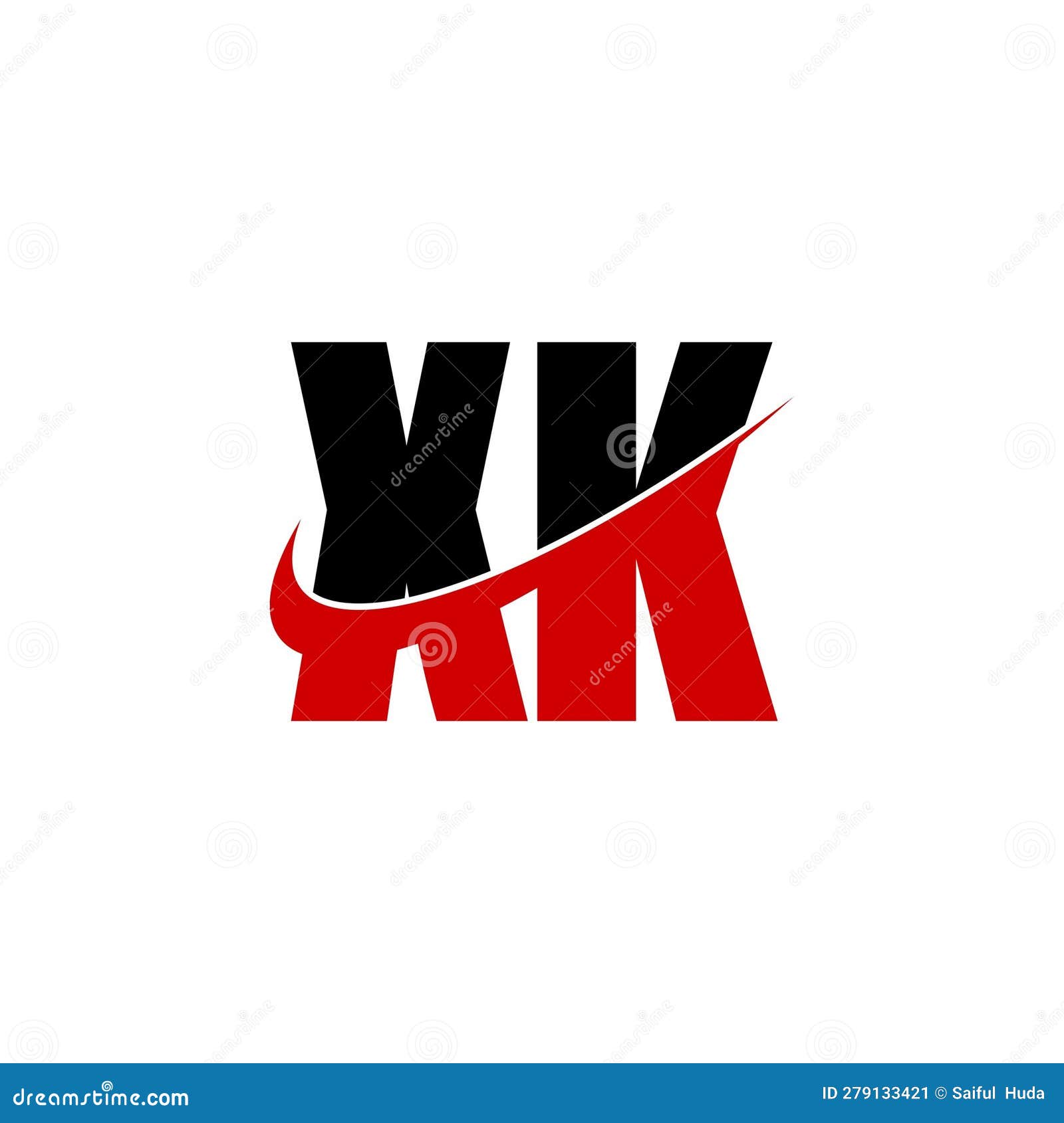 Letter XK Simple Logo Design Vector Stock Vector - Illustration of text ...