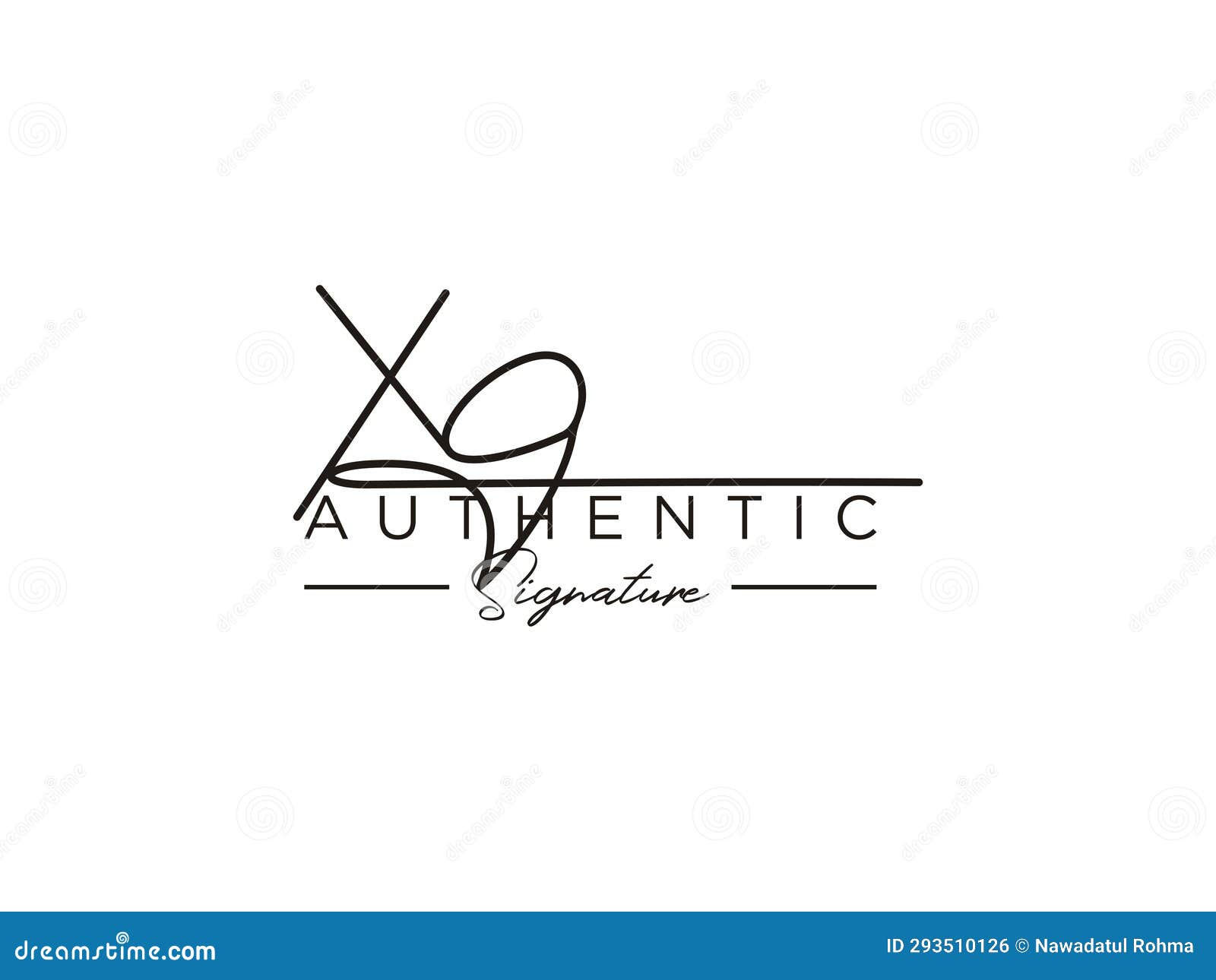 Letter XO Signature Logo Template Vector Stock Vector - Illustration of ...