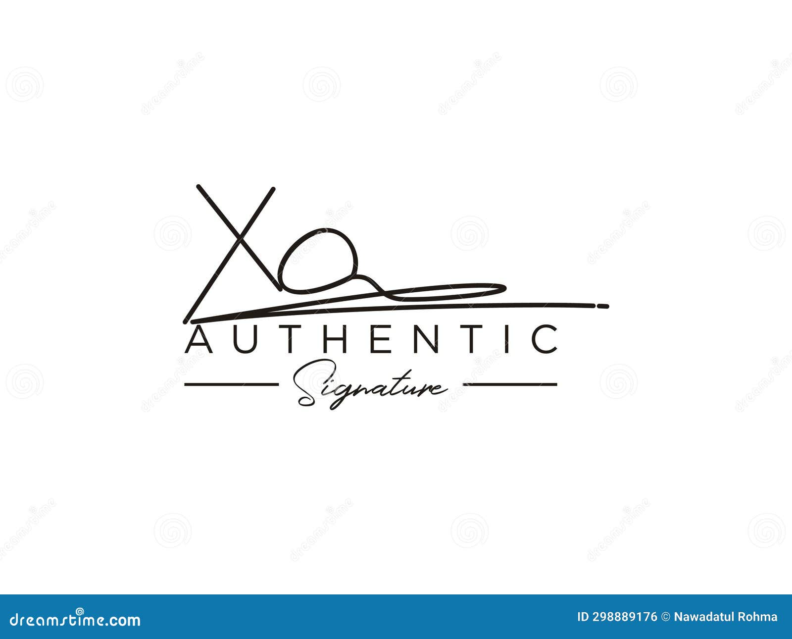 Letter XO Signature Logo Template Vector Stock Vector - Illustration of ...