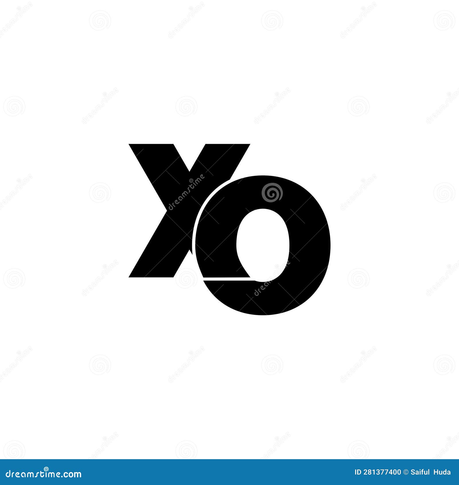 Letter XO Simple Logo Design Vector Stock Vector - Illustration of font ...