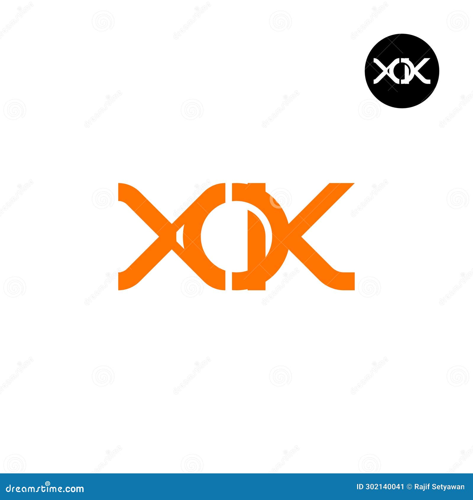 Letter XOK Monogram Logo Design Stock Illustration - Illustration of ...
