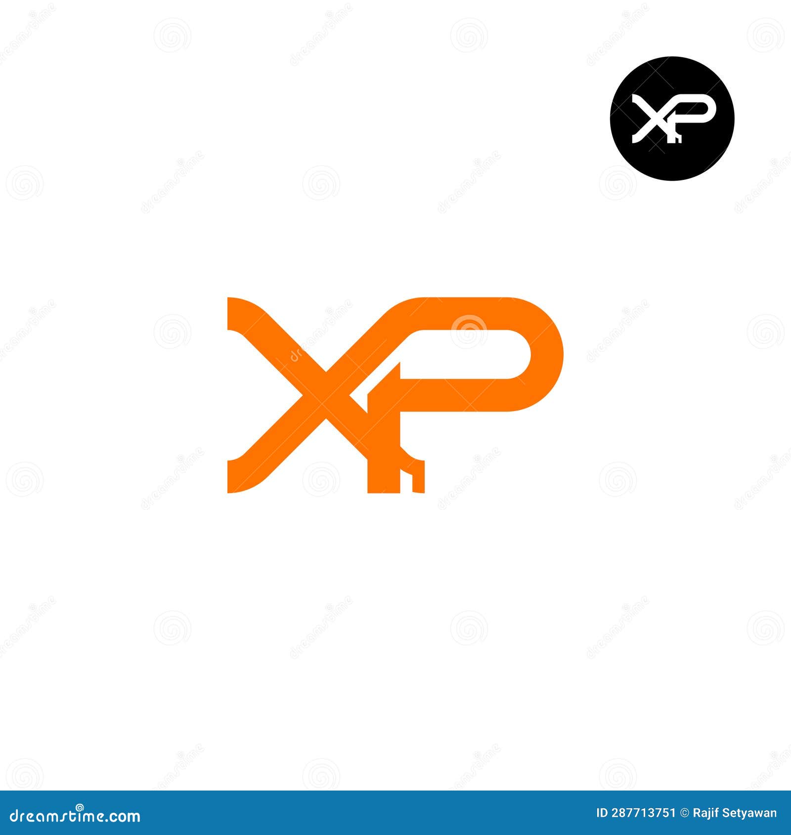 Letter XP Monogram Logo Design Stock Illustration - Illustration of ...