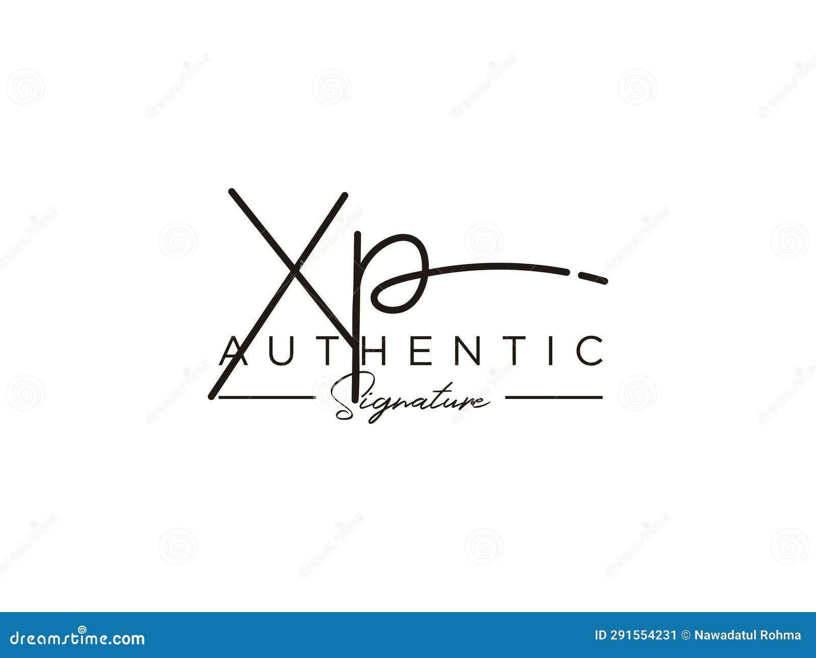 Letter XP Signature Logo Template Vector Stock Vector - Illustration of ...