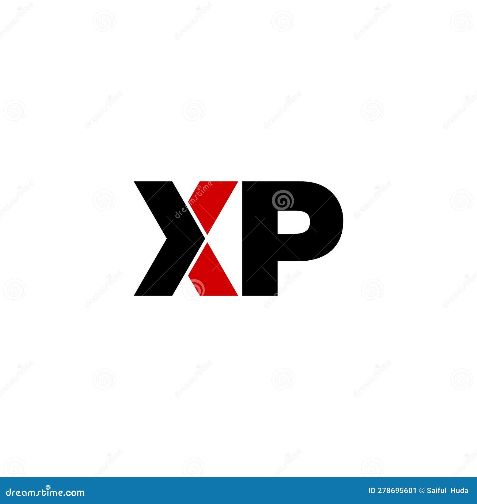 Letter XP Simple Logo Design Vector Stock Vector - Illustration of font ...