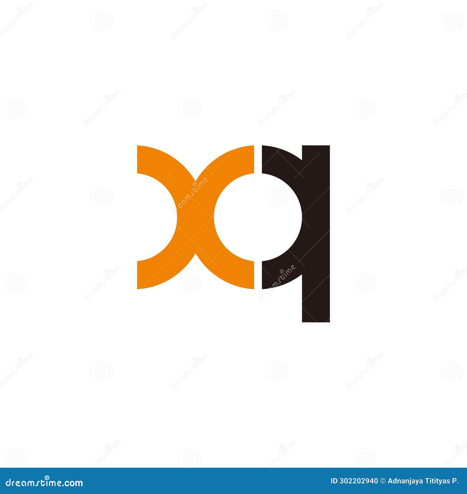 Letter Xq Simple Geometric Colorful Logo Vector Stock Vector ...