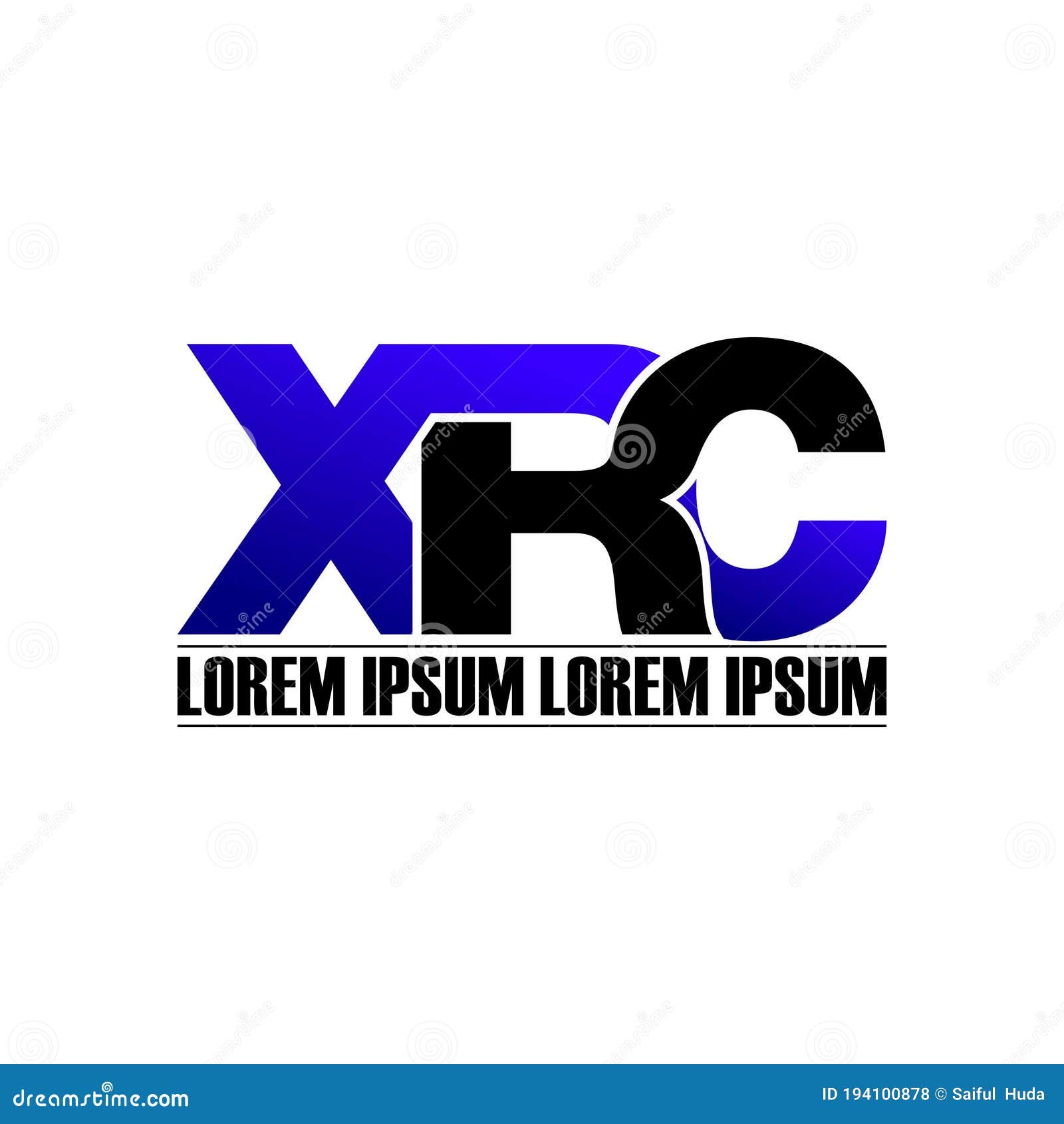 Letter XRC Simple Monogram Logo Icon Design. Stock Vector ...