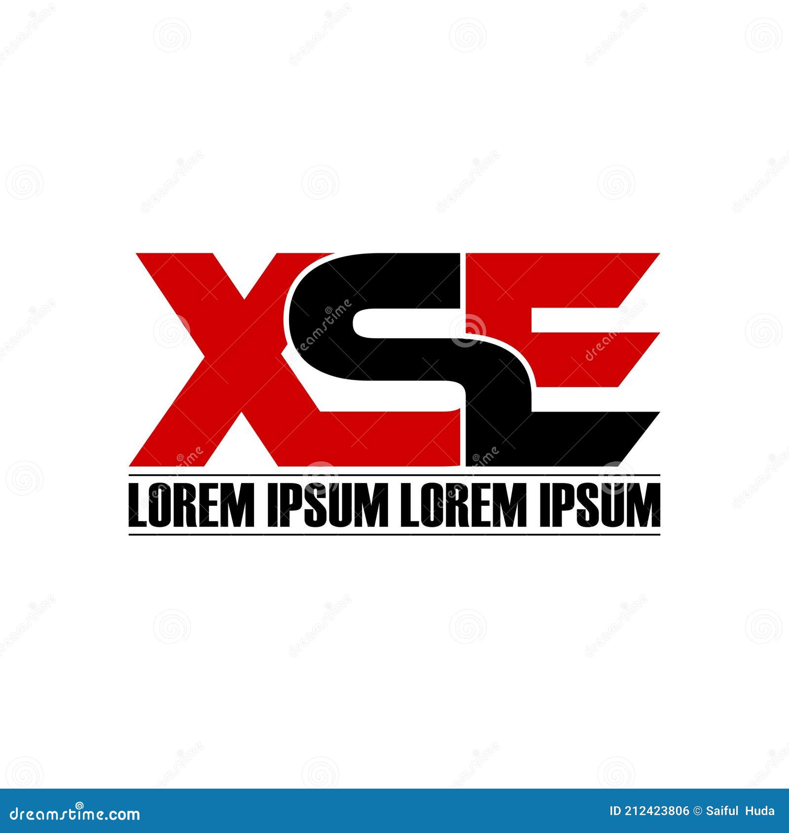 Letter XSE Simple Monogram Logo Icon Design. Stock Vector ...