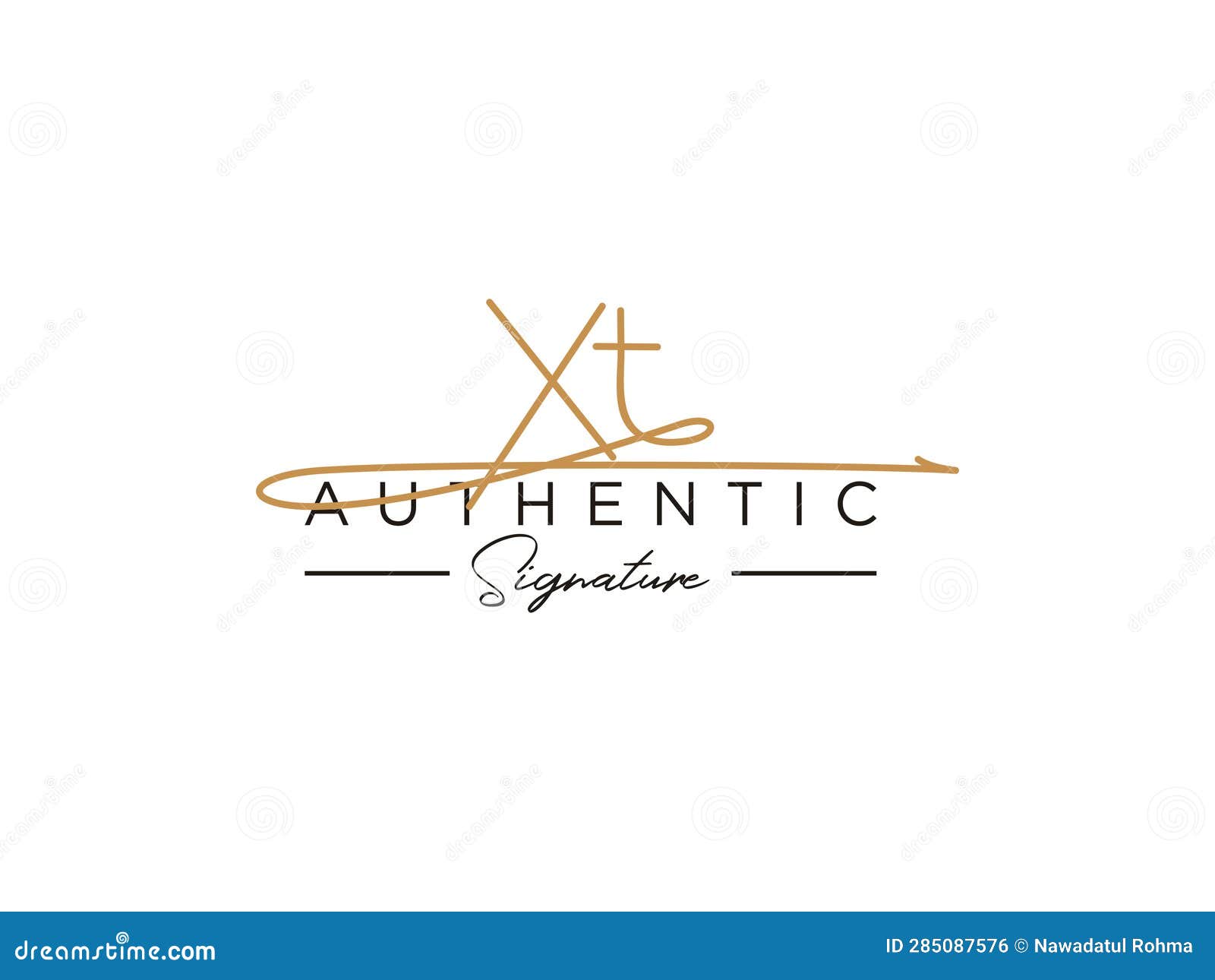 Letter XT Signature Logo Template Vector Stock Vector - Illustration of ...