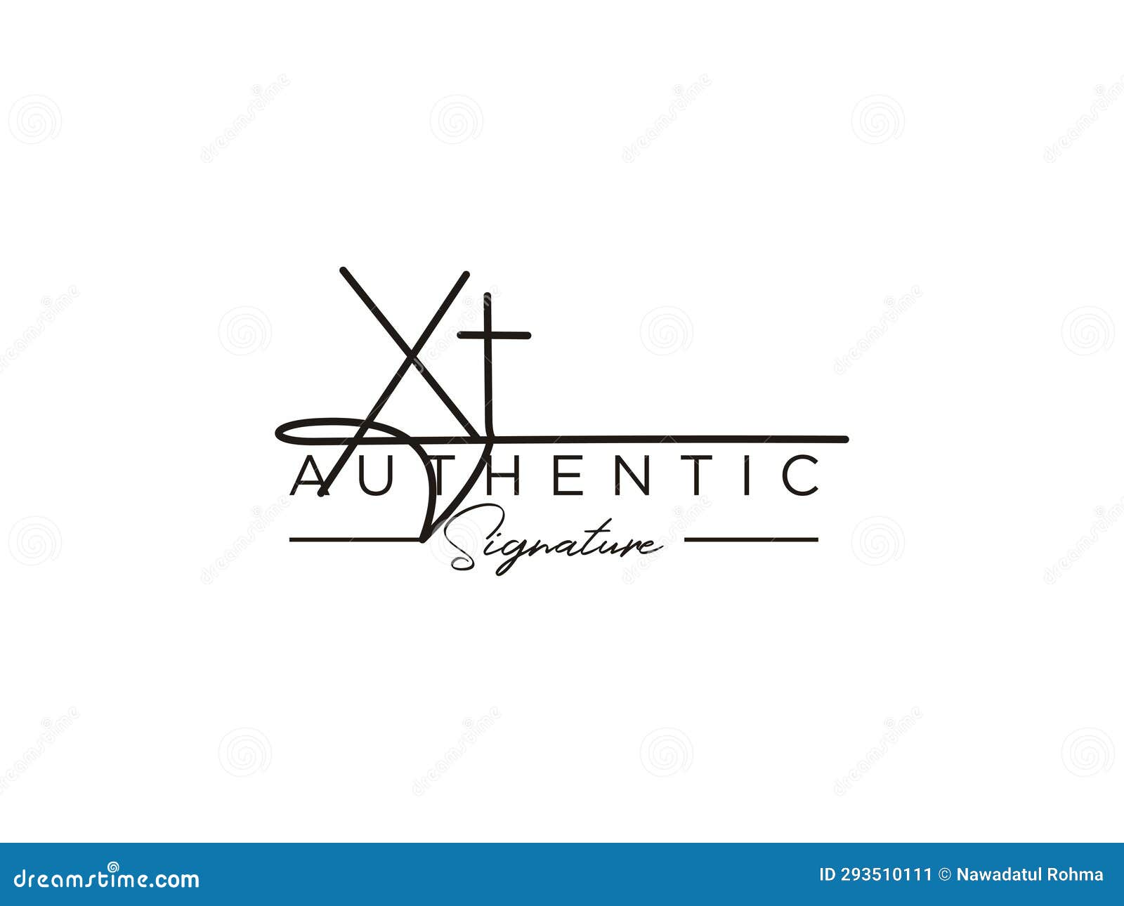 Letter XT Signature Logo Template Vector Stock Vector - Illustration of ...