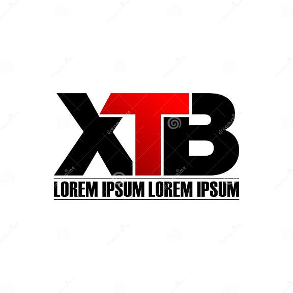 Letter XTB Simple Monogram Logo Icon Design. Stock Vector ...
