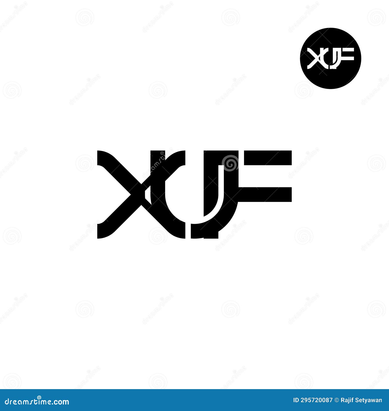 Letter XUF Monogram Logo Design Stock Illustration - Illustration of ...