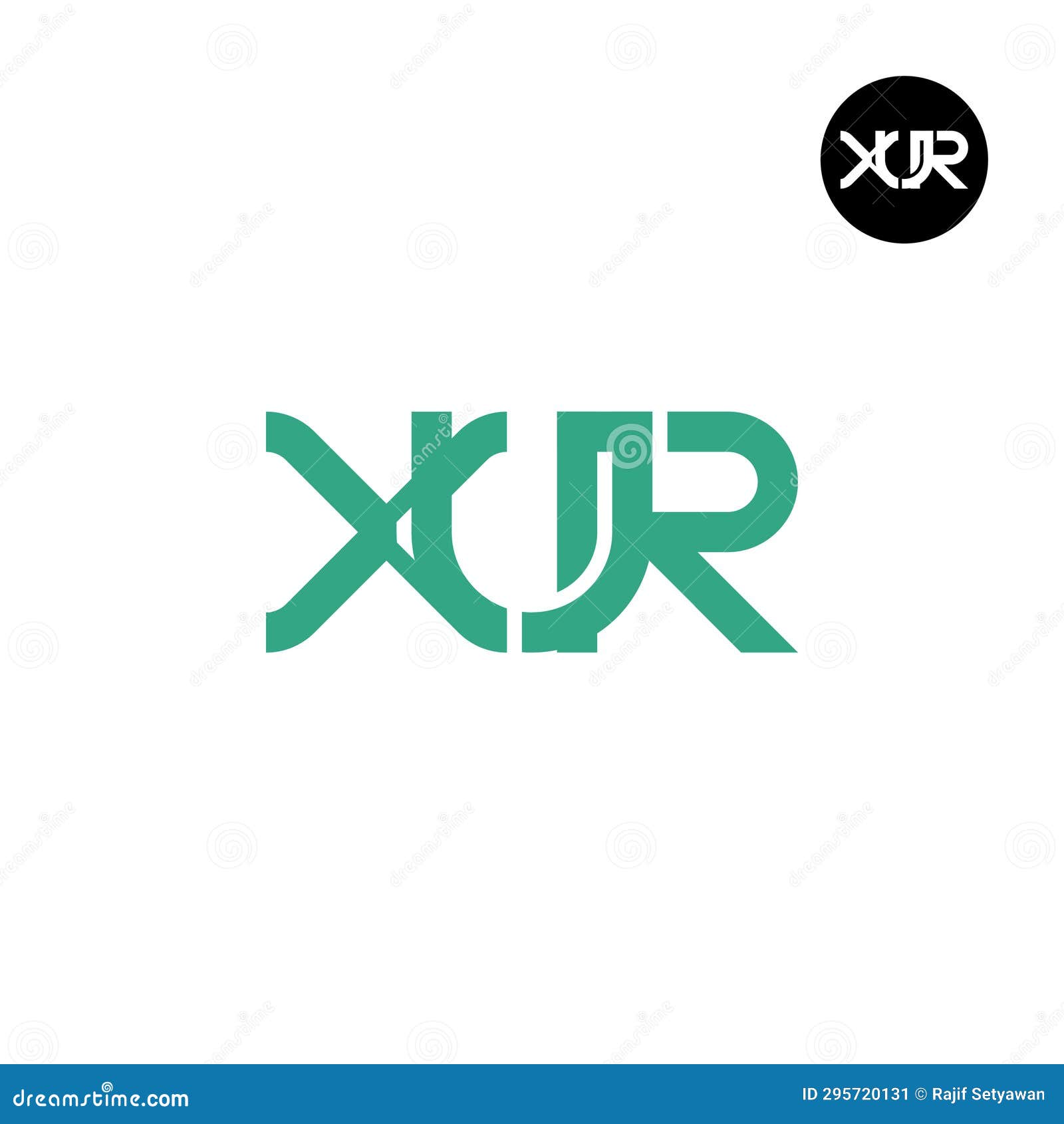 Letter XUR Monogram Logo Design Stock Vector - Illustration of initial ...