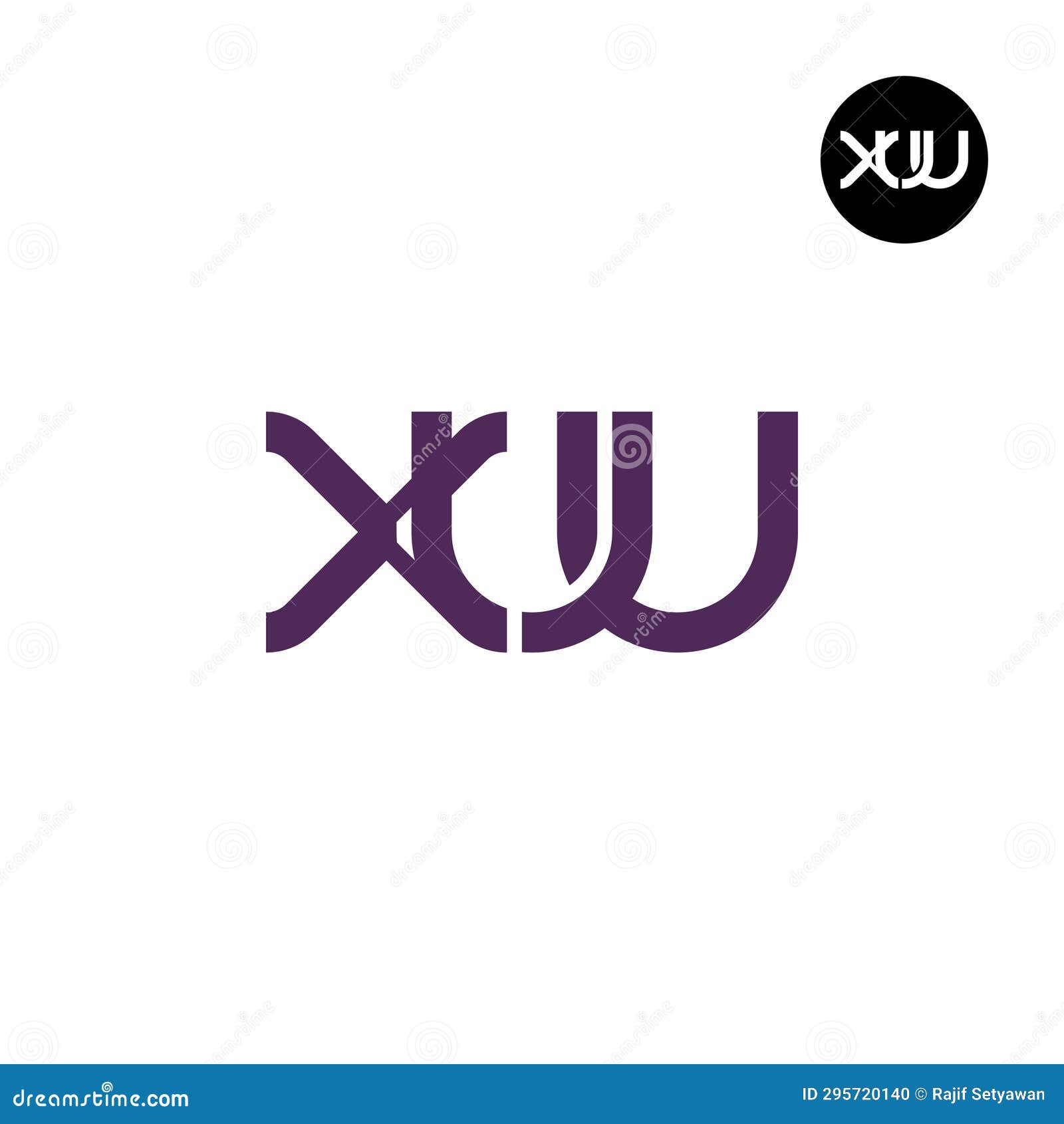 Letter XUU Monogram Logo Design Stock Vector - Illustration of ...