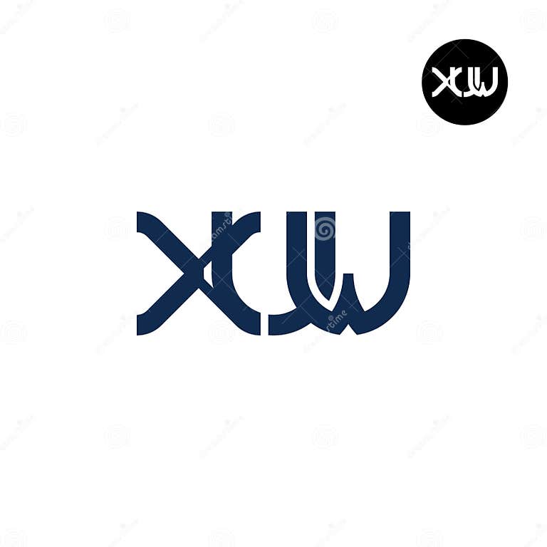 Letter XUW Monogram Logo Design Stock Illustration - Illustration of ...
