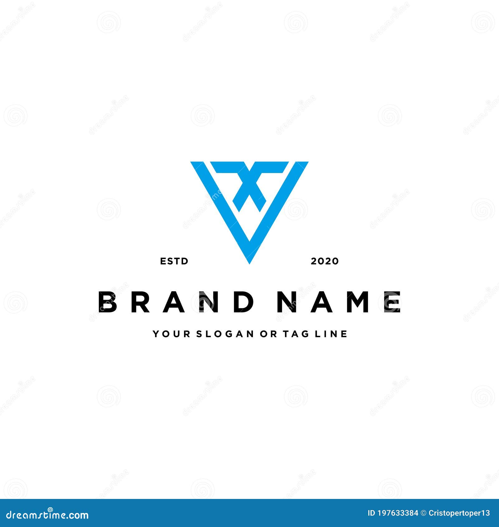 Letter XV Logo Design Vector Stock Vector - Illustration of identity ...