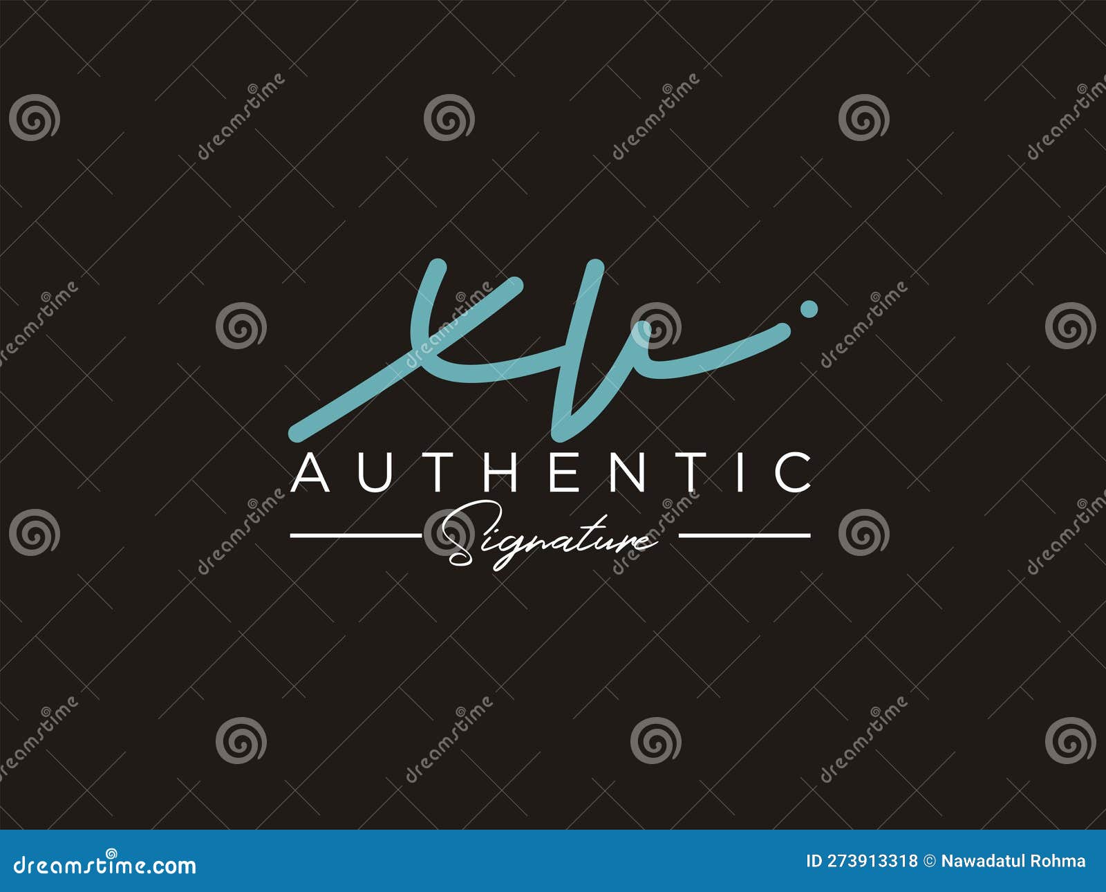 Letter XV Signature Logo Template Vector Stock Vector - Illustration of ...