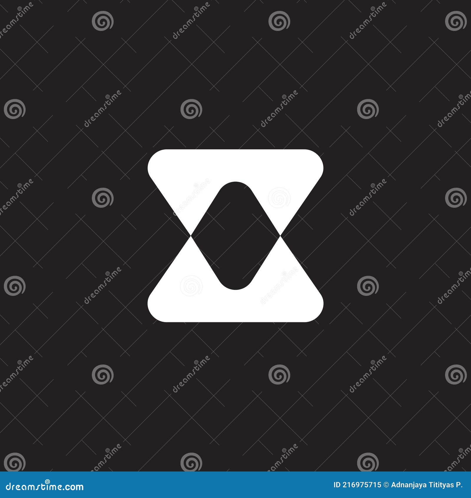 Letter Xx Number Two Square Geometric Unique Logo Vector Stock Vector ...